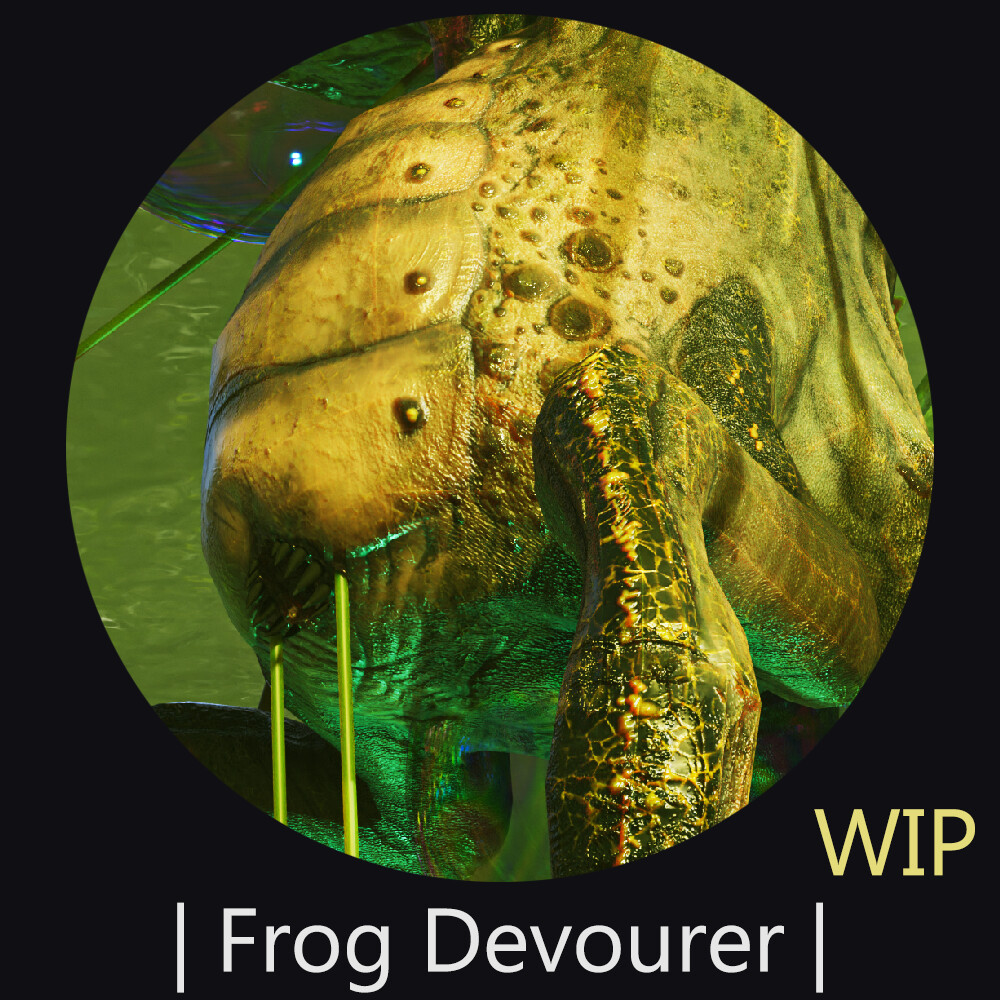 ArtStation - The Frog devourer (WIP)