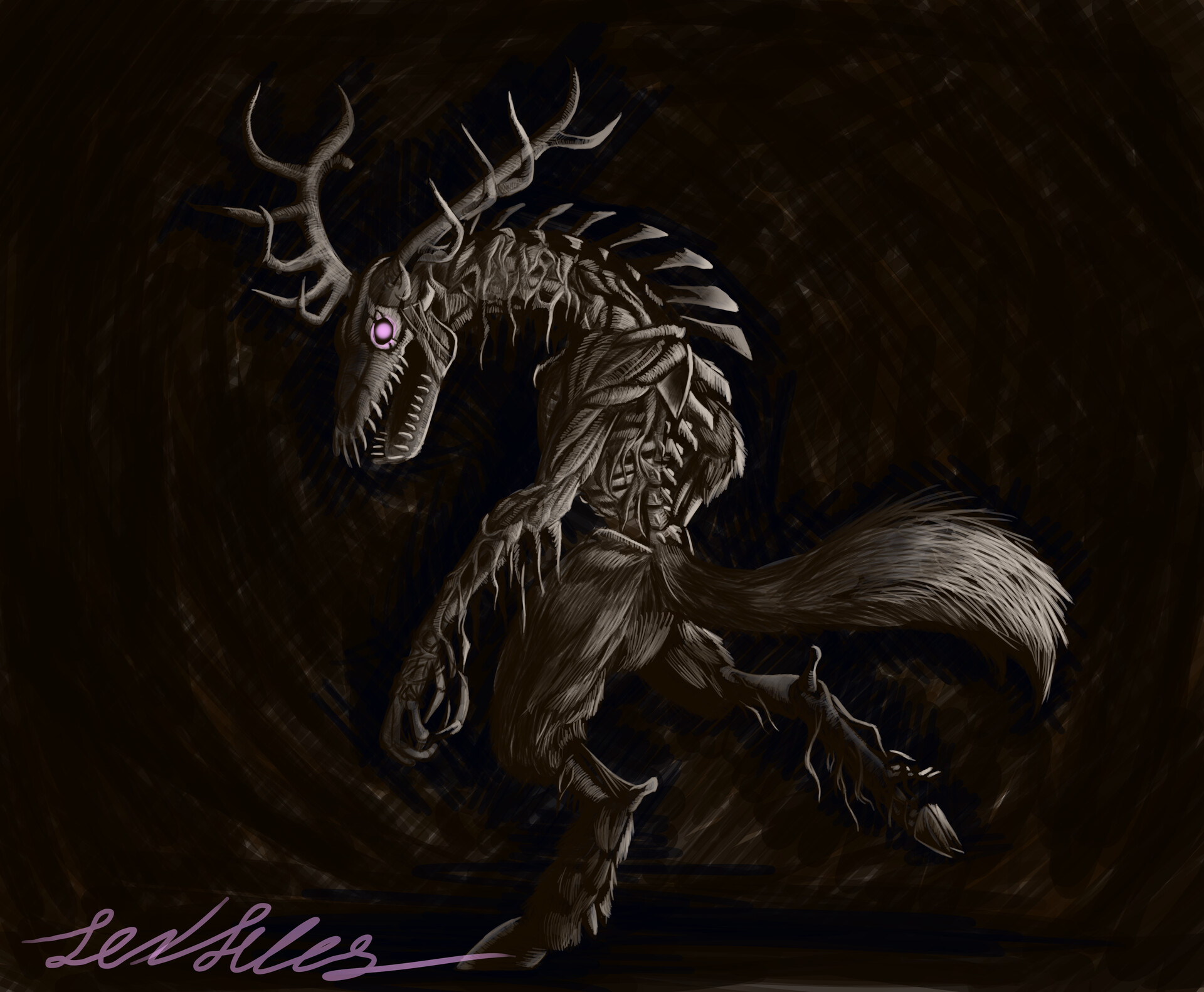 ArtStation - Wendigo Sketch 2