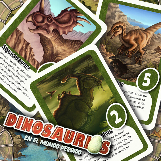 ArtStation - Cards of some of the dinosaur species from the board game ...