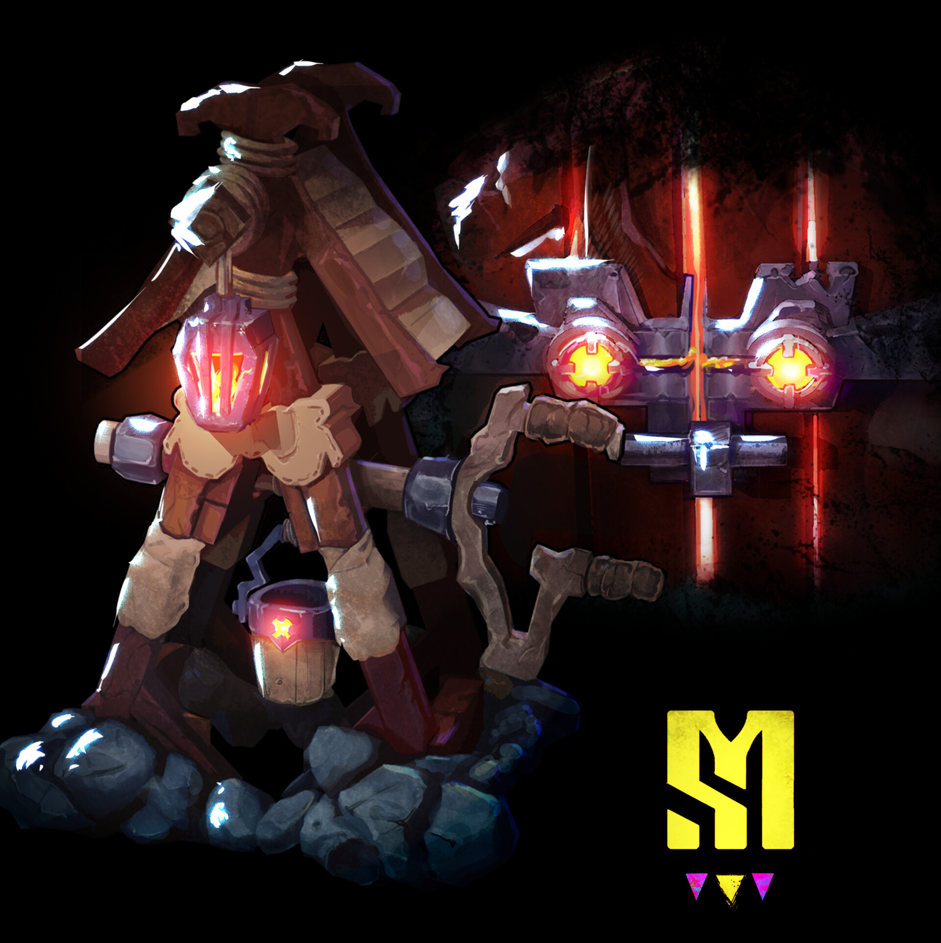 ArtStation - Moon shield concept art