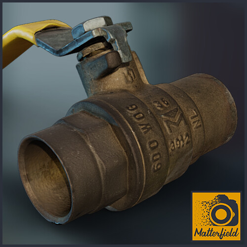 ArtStation - Scan: Metal Pipe Valve