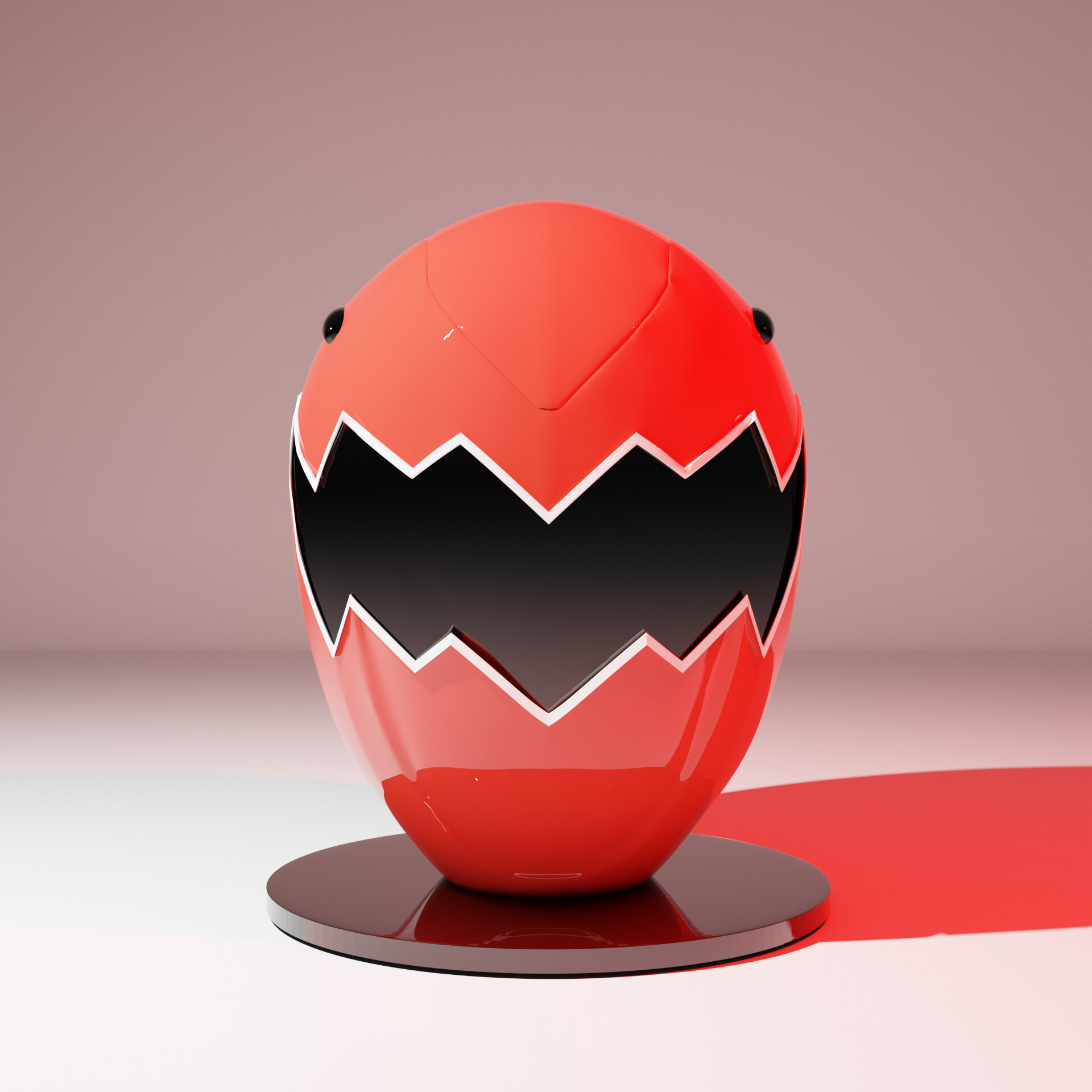 ArtStation - Helmet Red Power Ranger Dino Thunder