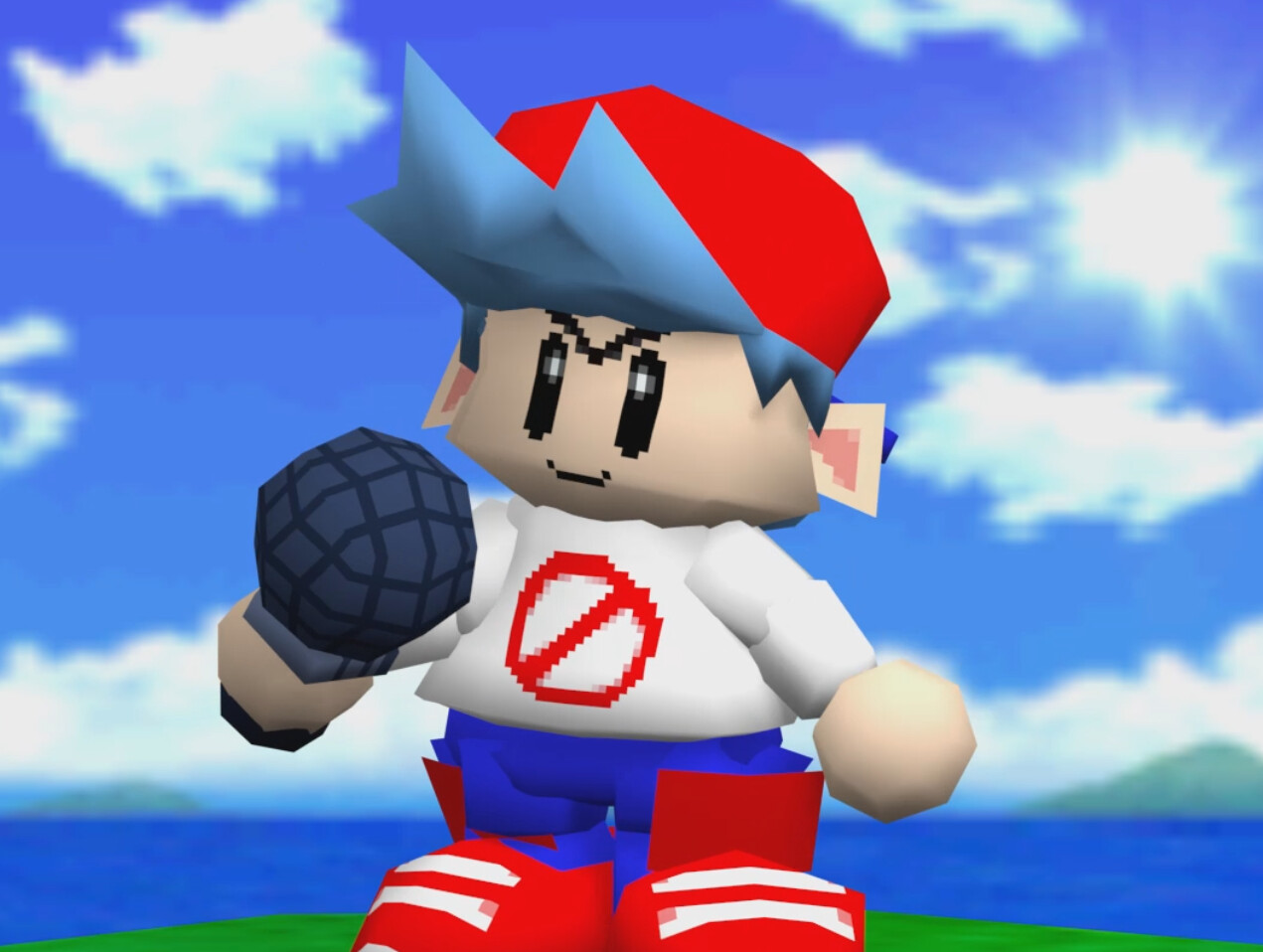 ArtStation - COLLAB - Bf and gf Super Mario 64 Style