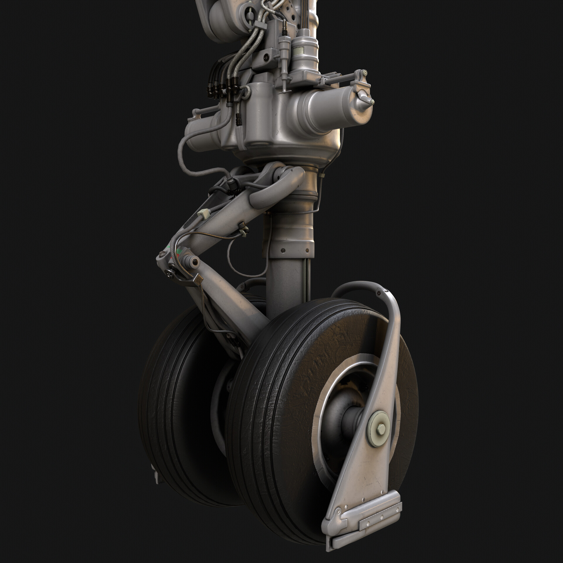 ArtStation - Concorde Aircraft Nose Landing Gear - 3D Prop Model