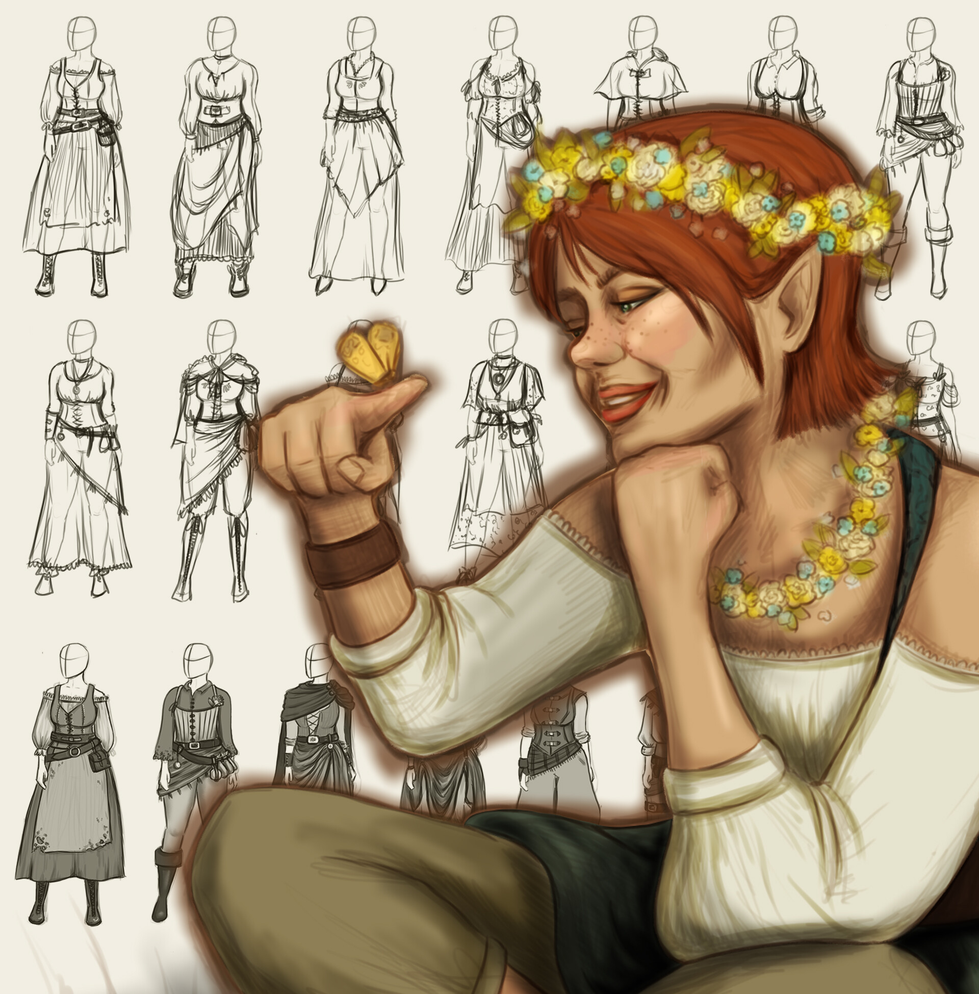 ArtStation - Fantasy trader NPC concept