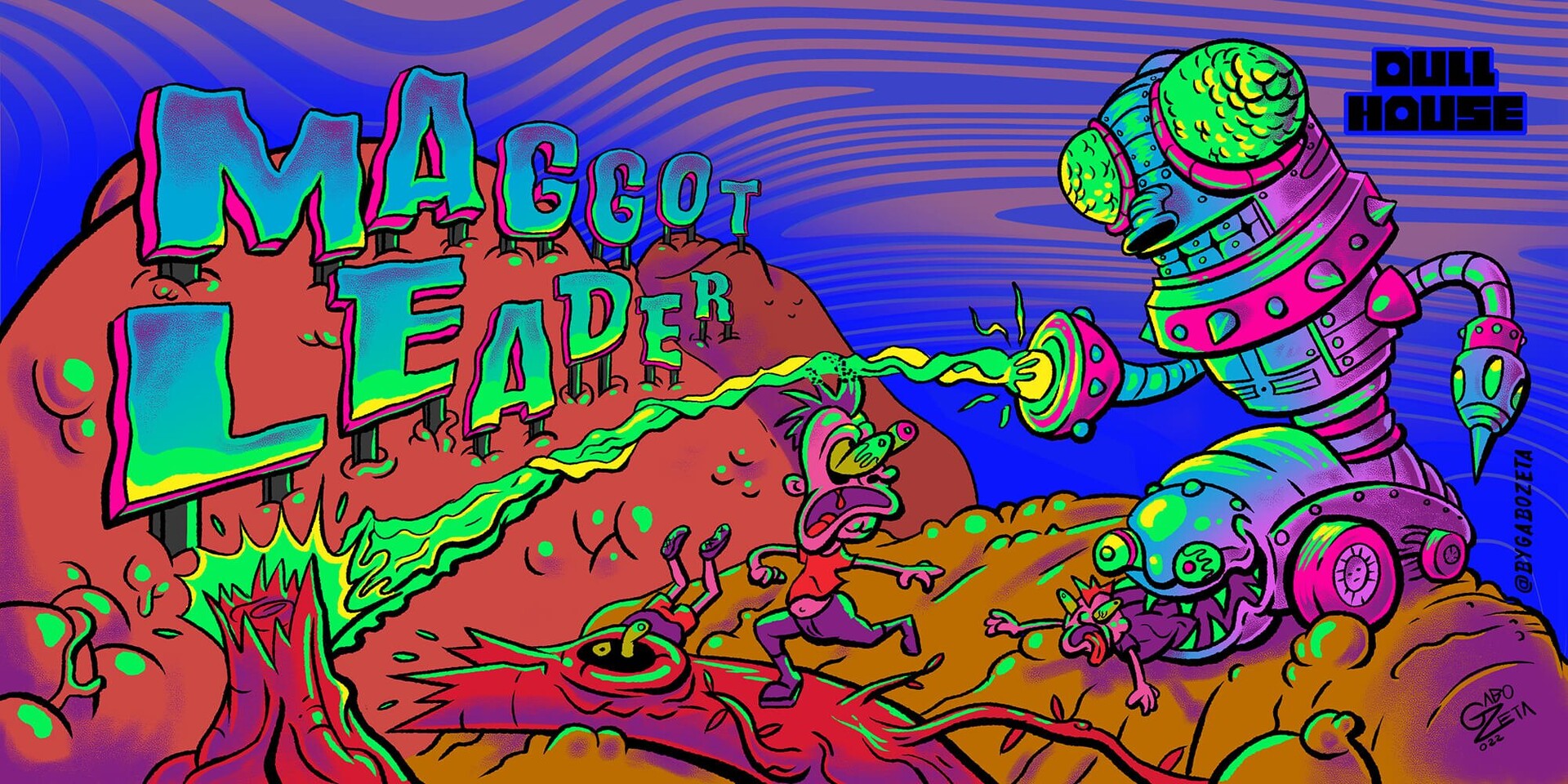 ArtStation - Maggot Leader Header card Art Packaging + stickers