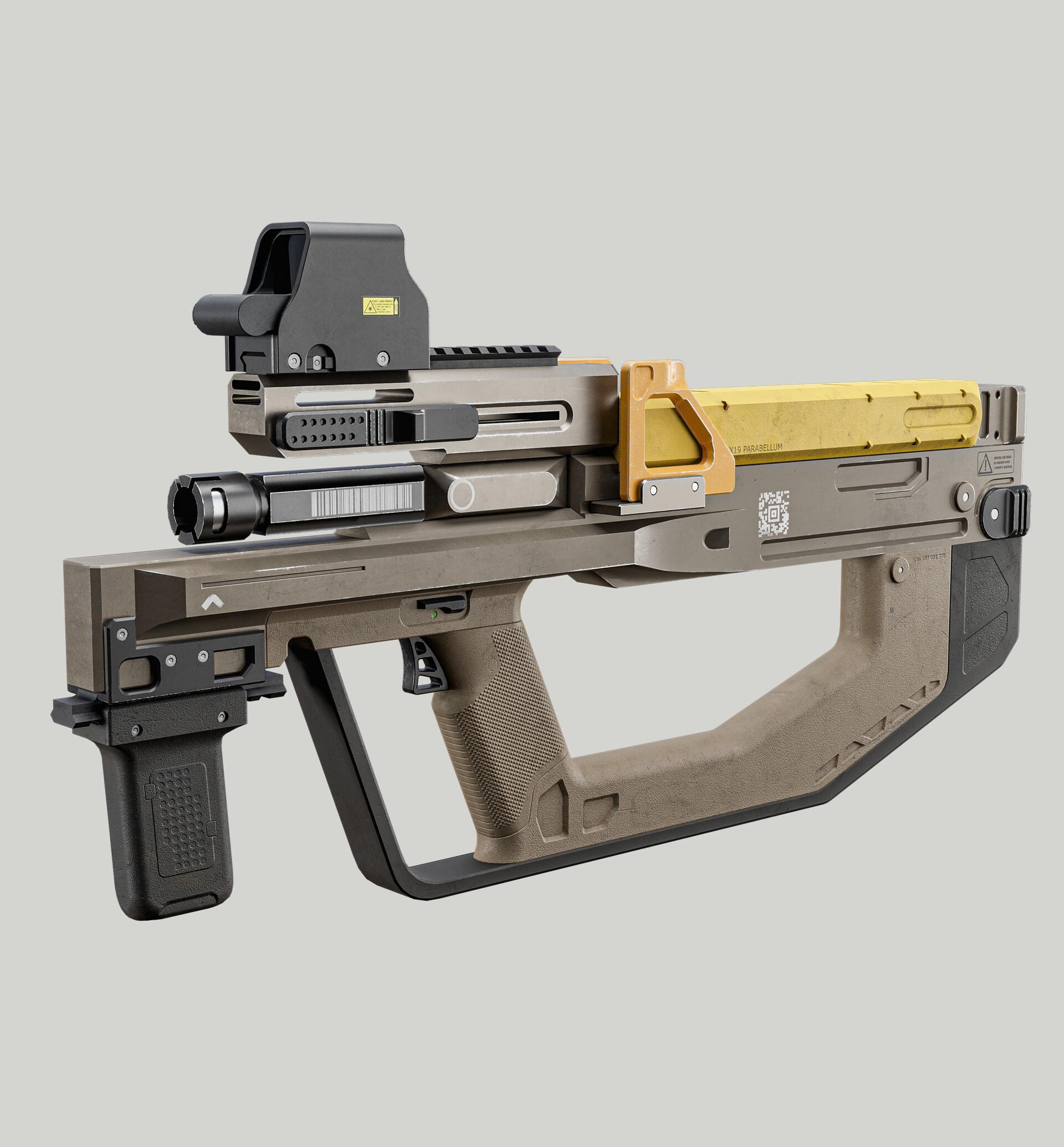 ArtStation - Scifi Bullpup