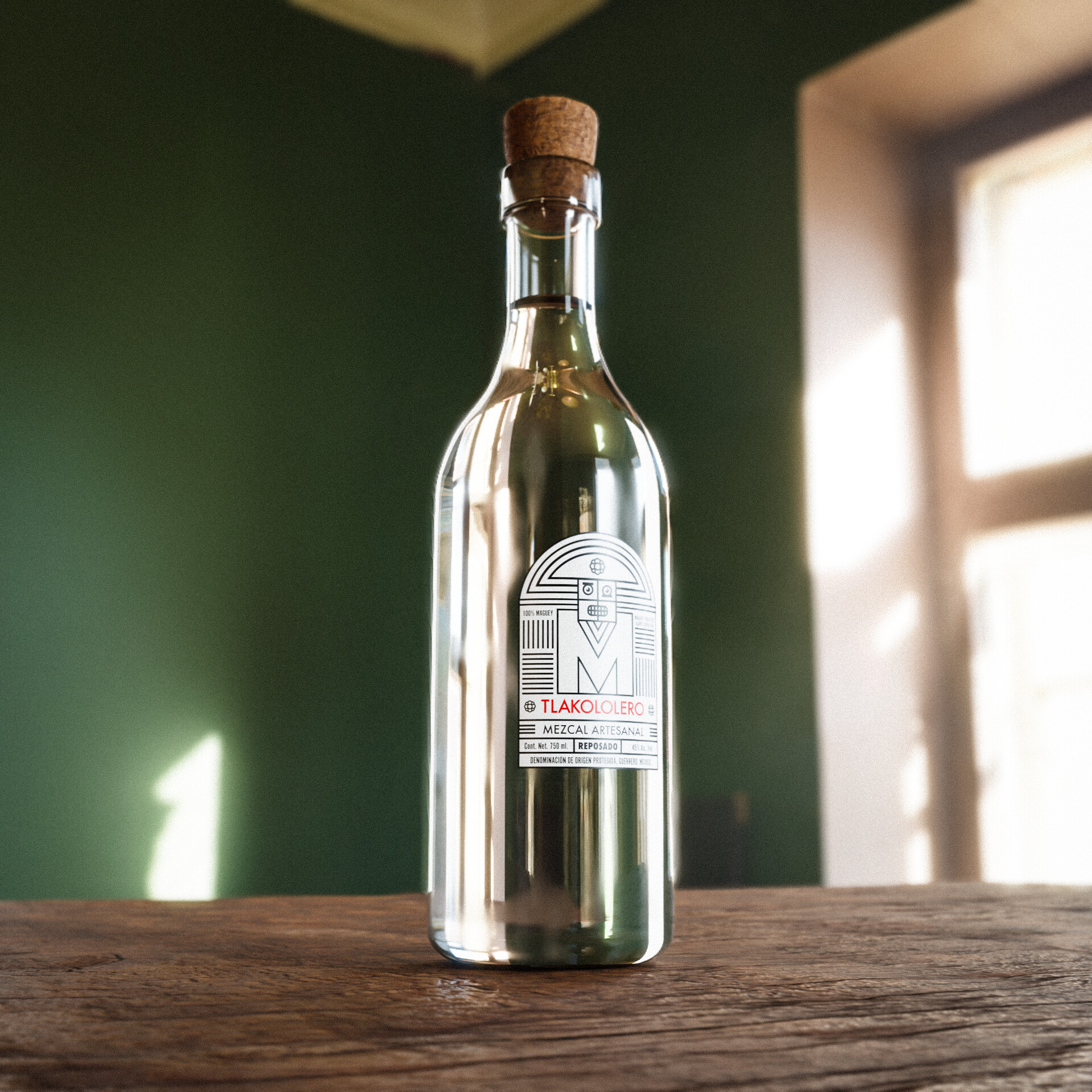 ArtStation - Product prototyping "Mezcal bottle"