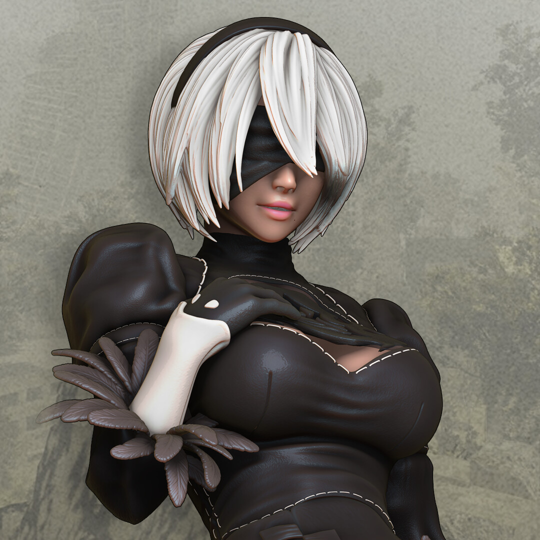 ArtStation - 2B - Nier: Automata