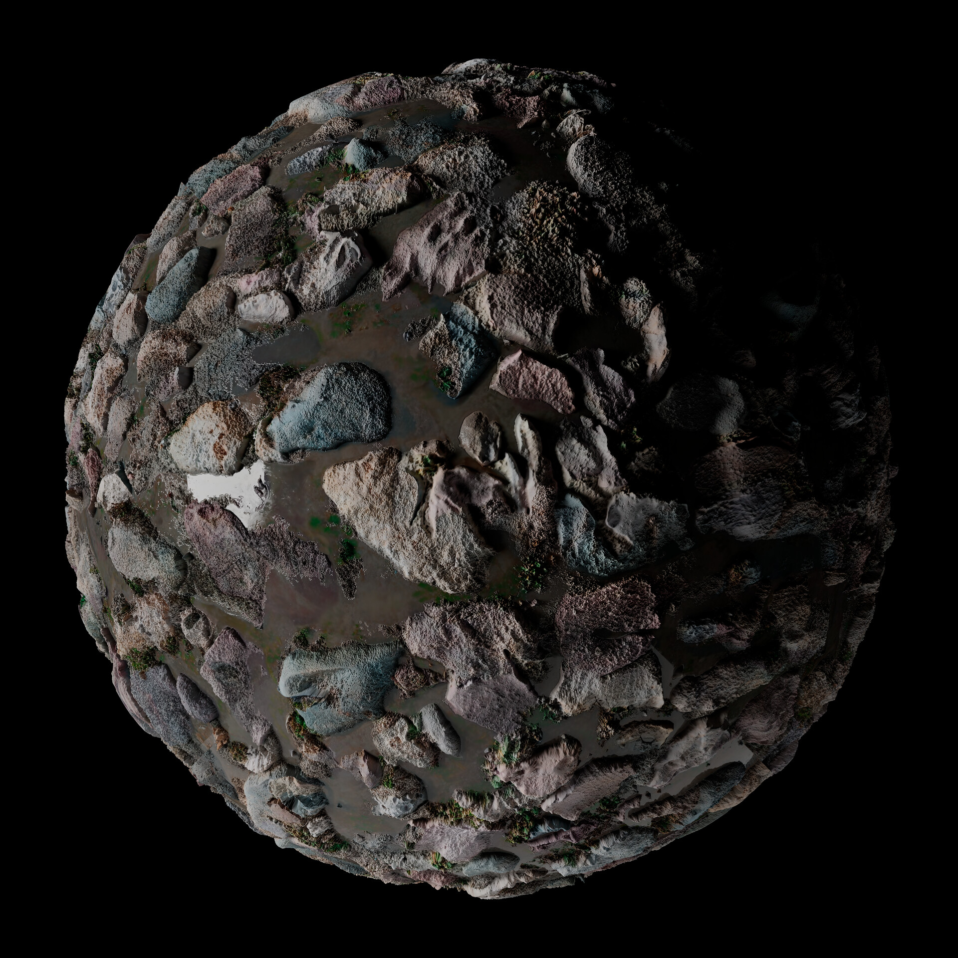 ArtStation - Flooded rocks material