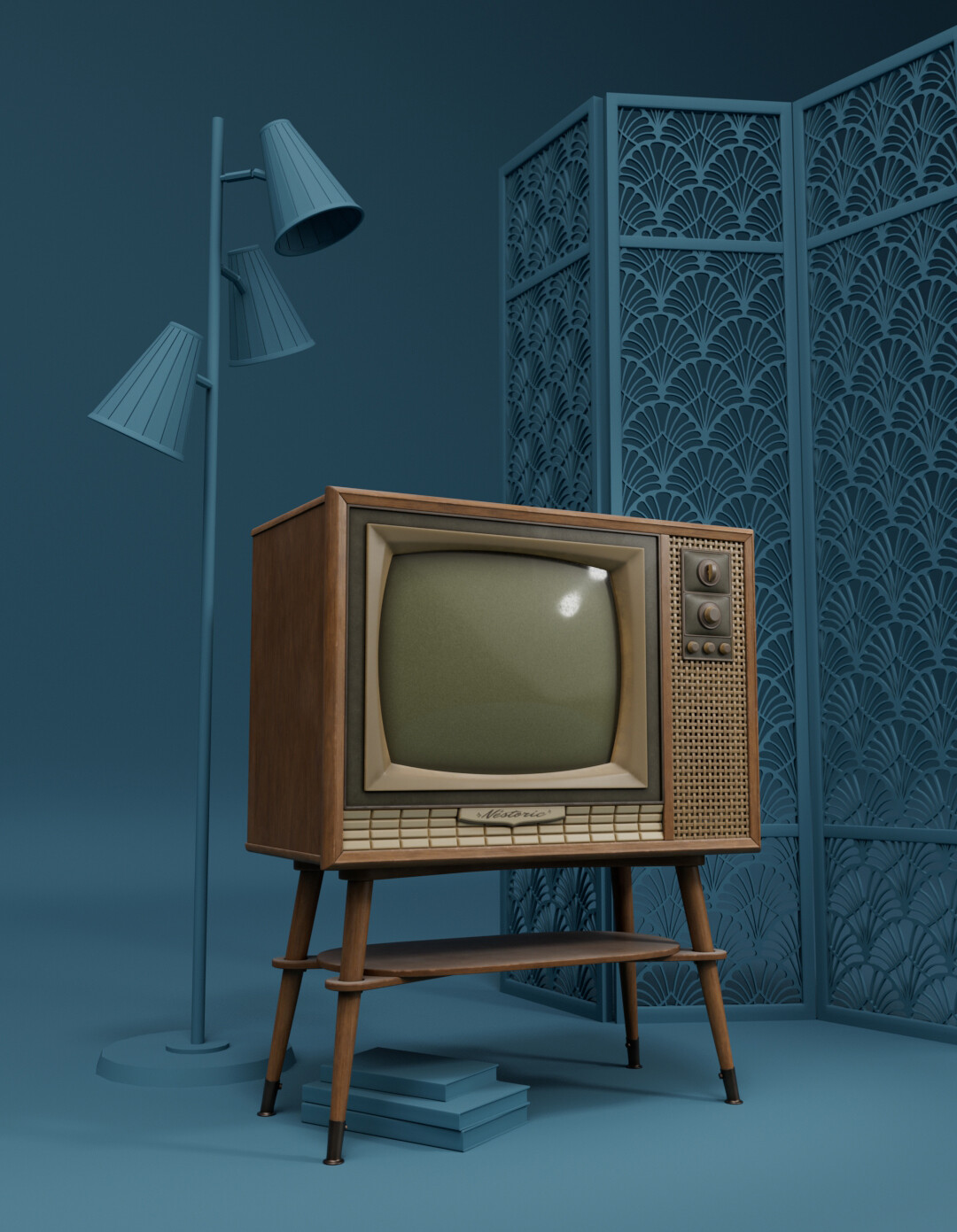 ArtStation - Old TV set up