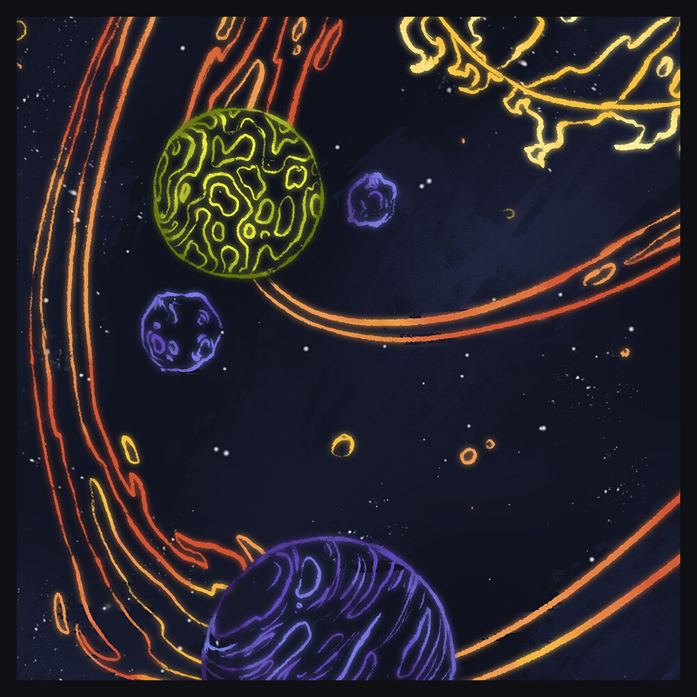 ArtStation - Neon Lines of Space