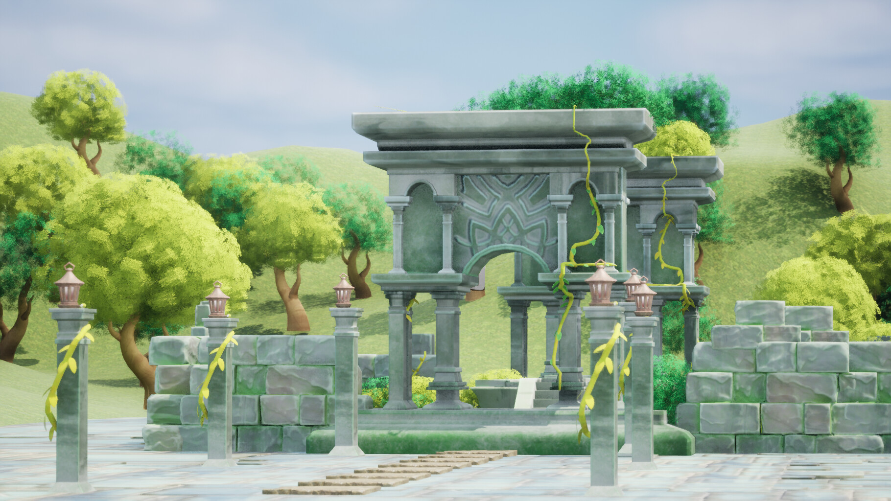 ArtStation - Stylized Ancient Ruin