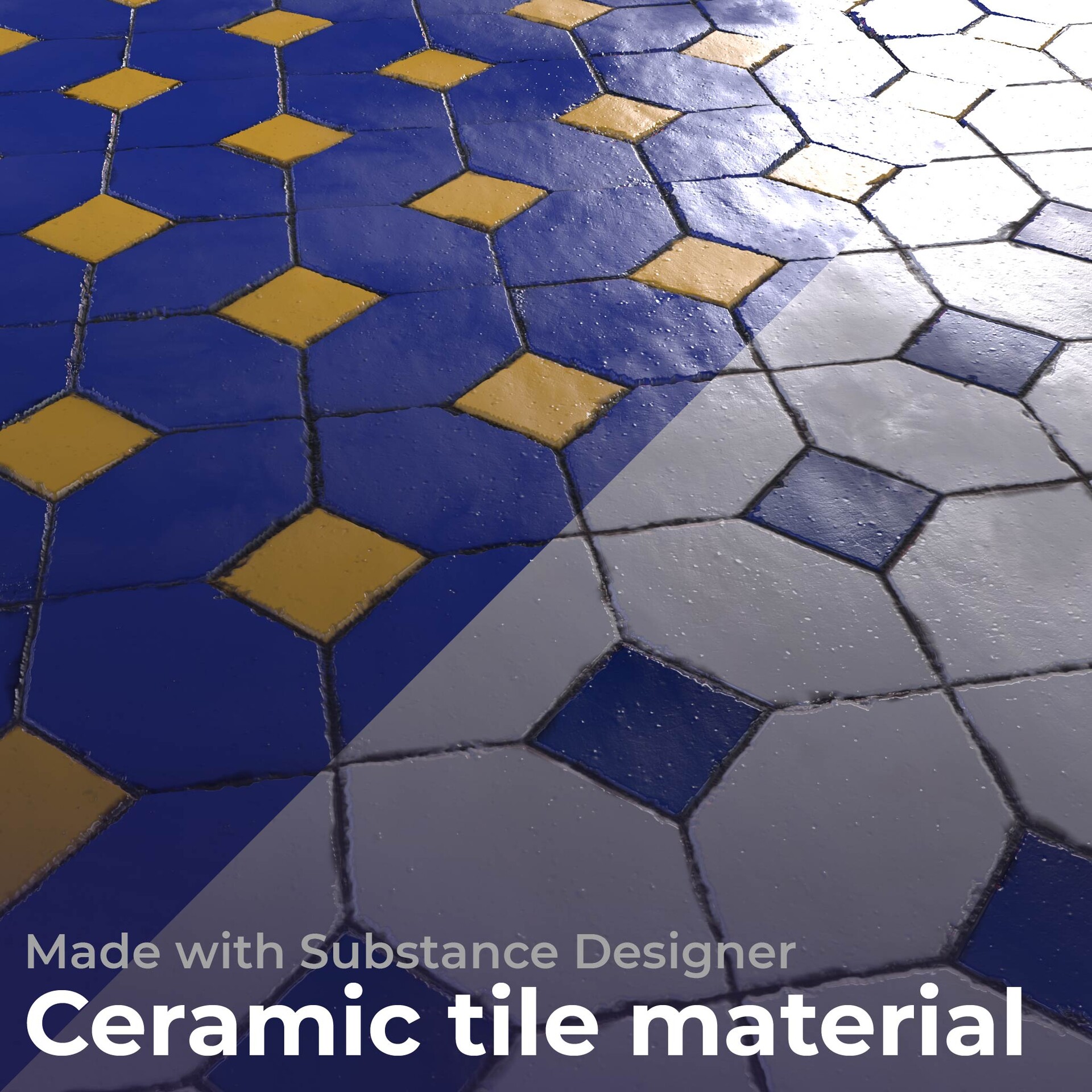 ArtStation - Ceramic Tile Material