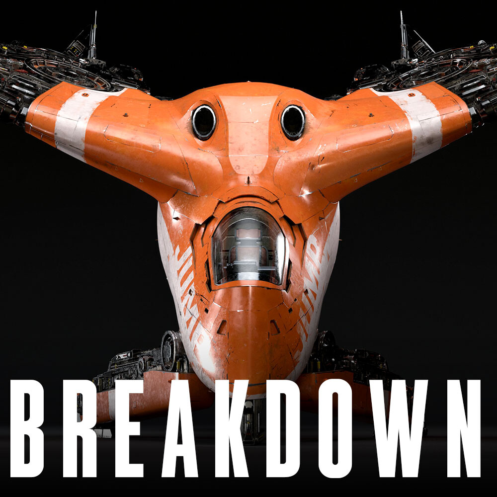 ArtStation - Breakdown - High Altitude Search and Rescue Spaceship