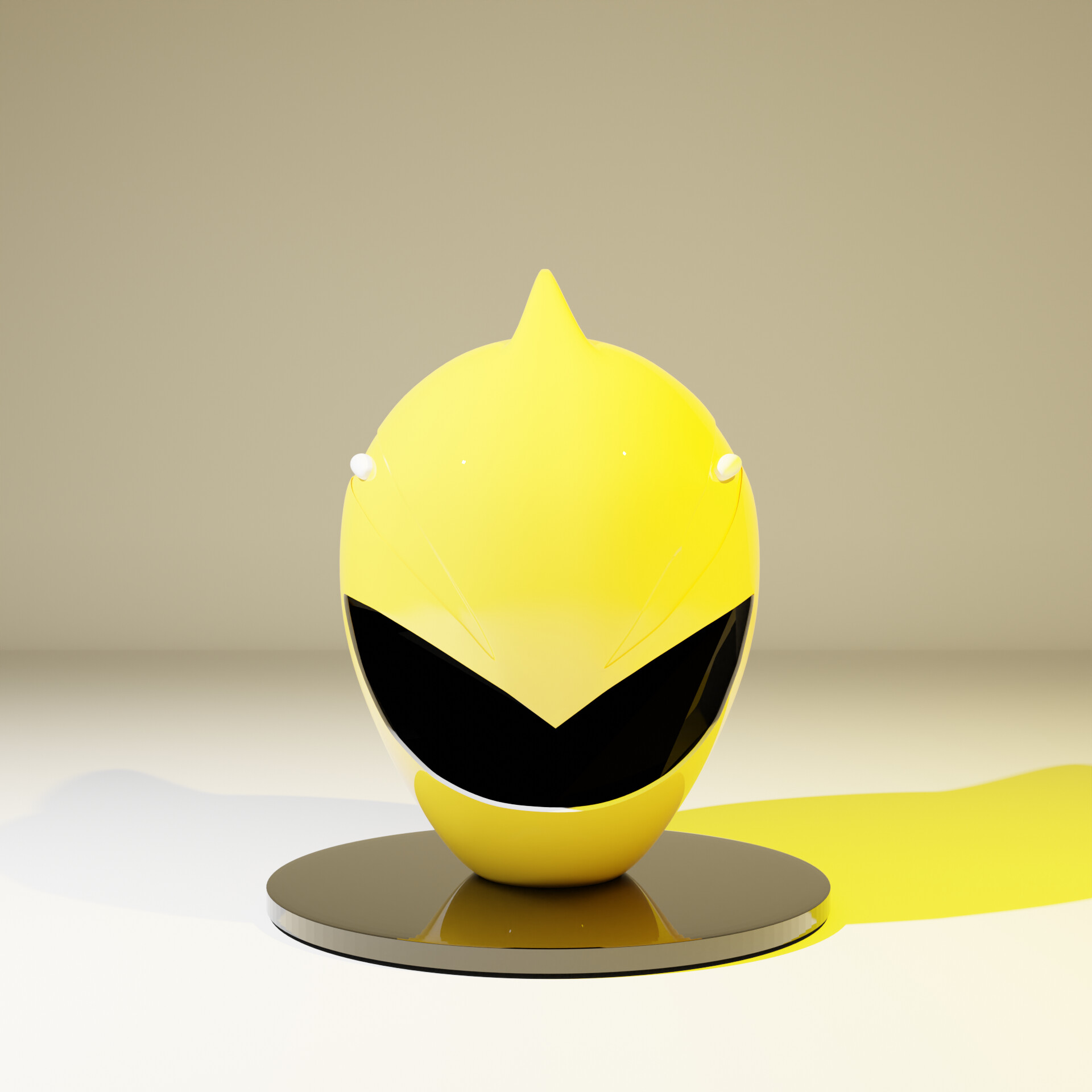 ArtStation - Helmet Yellow Power Ranger Dino Thunder