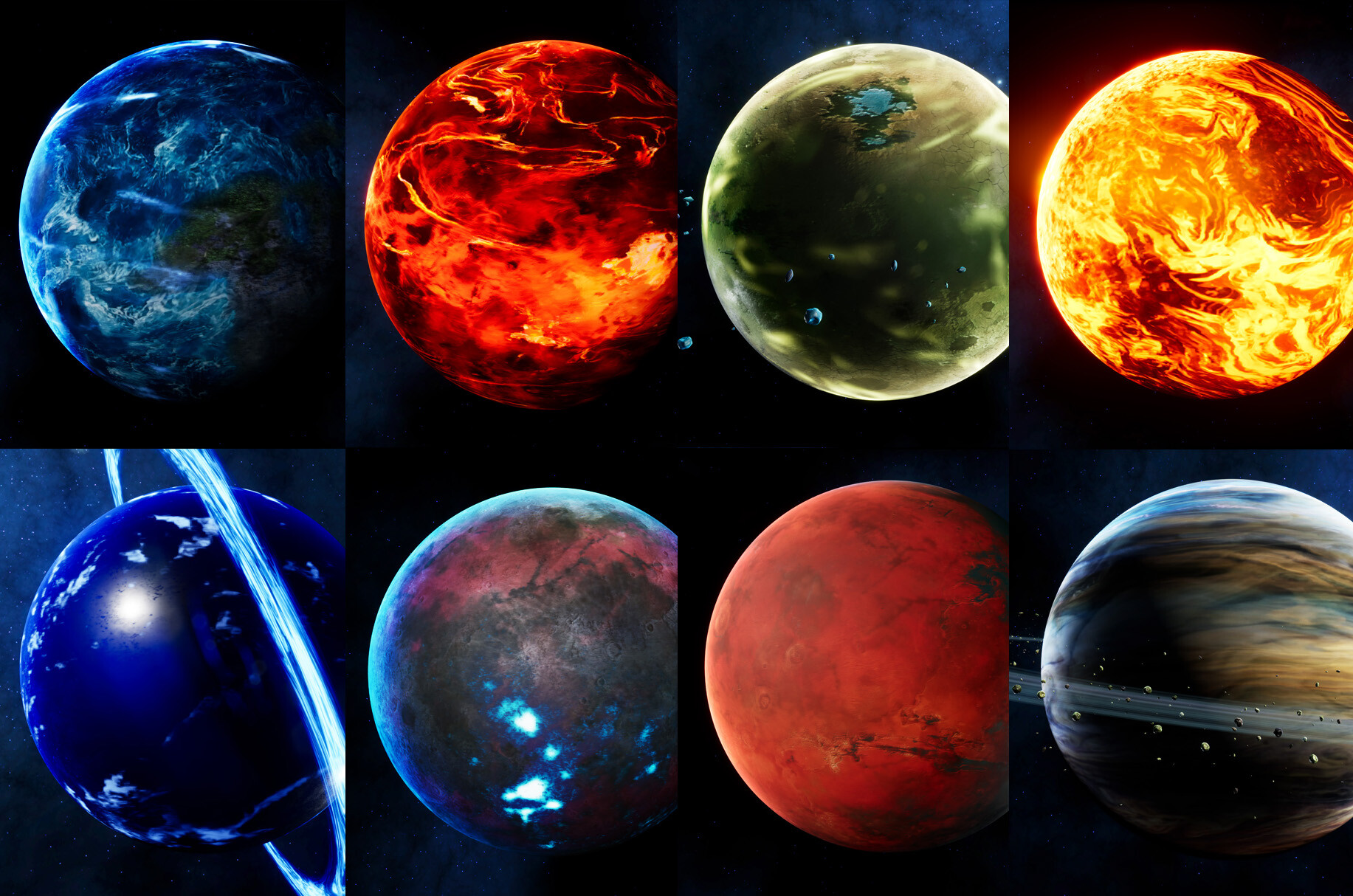 ArtStation - Sci-Fi Planets Pack vol. 1
