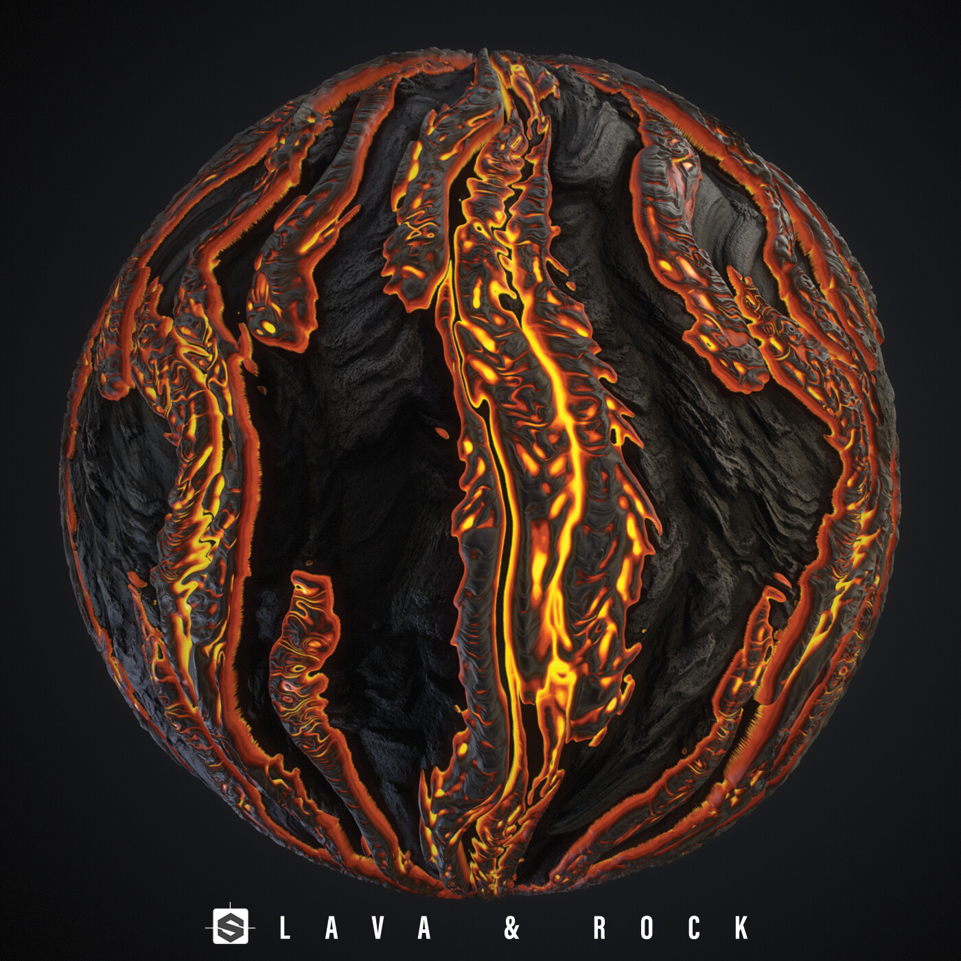 ArtStation - Stylized Lava and Rocks - Substance 3D Designer