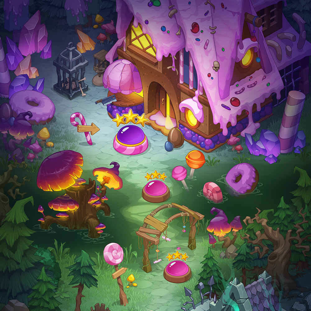 ArtStation - Gingerbread Forest