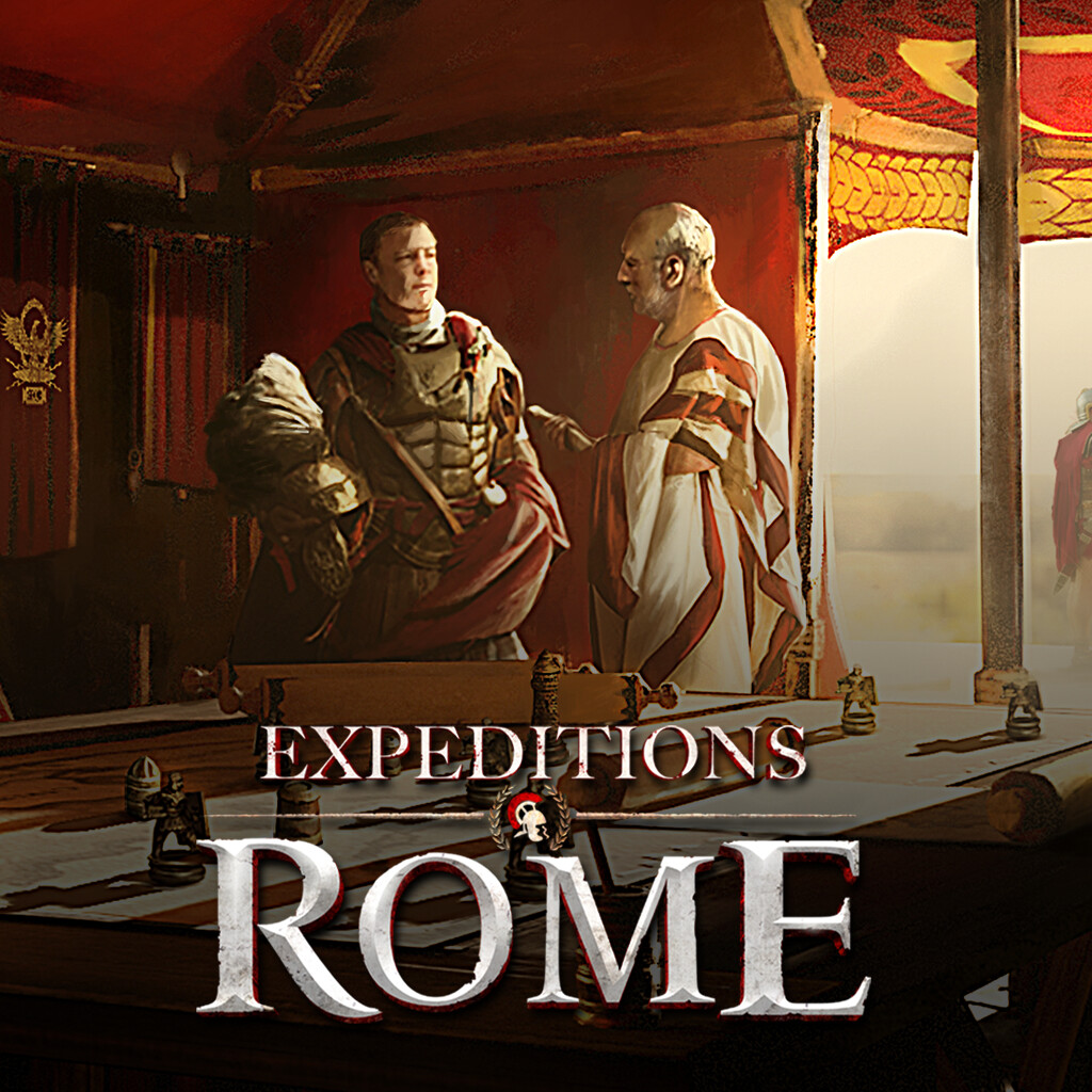 ArtStation - Expeditions: Rome - Outpost Management Illustration