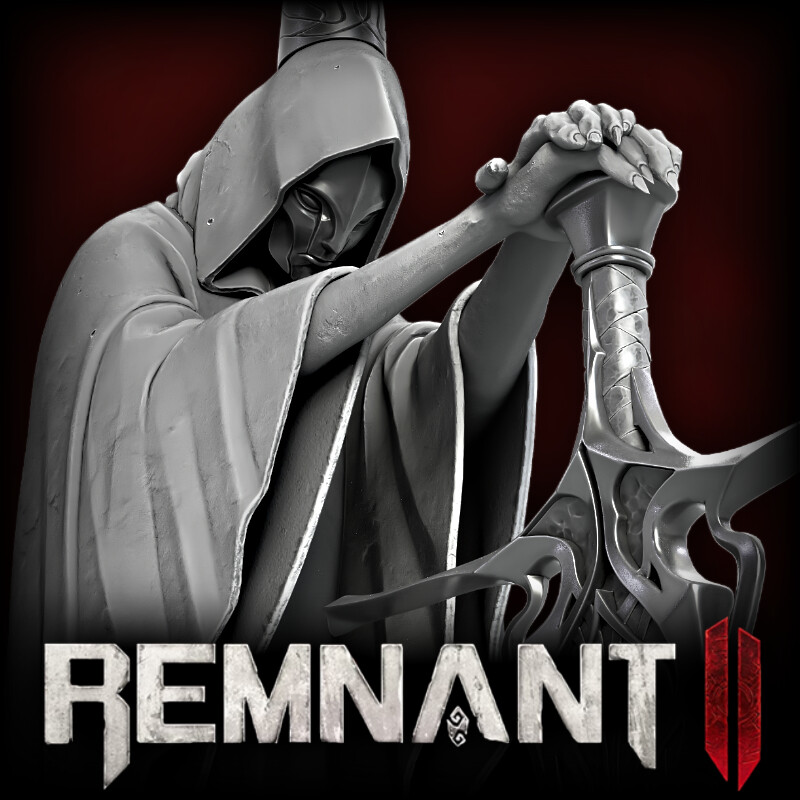 ArtStation - Remnant II - Fae Sword Statue
