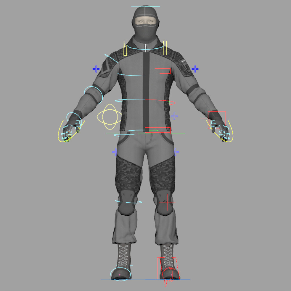 ArtStation - Solder - RIG (Advanced Skeleton)