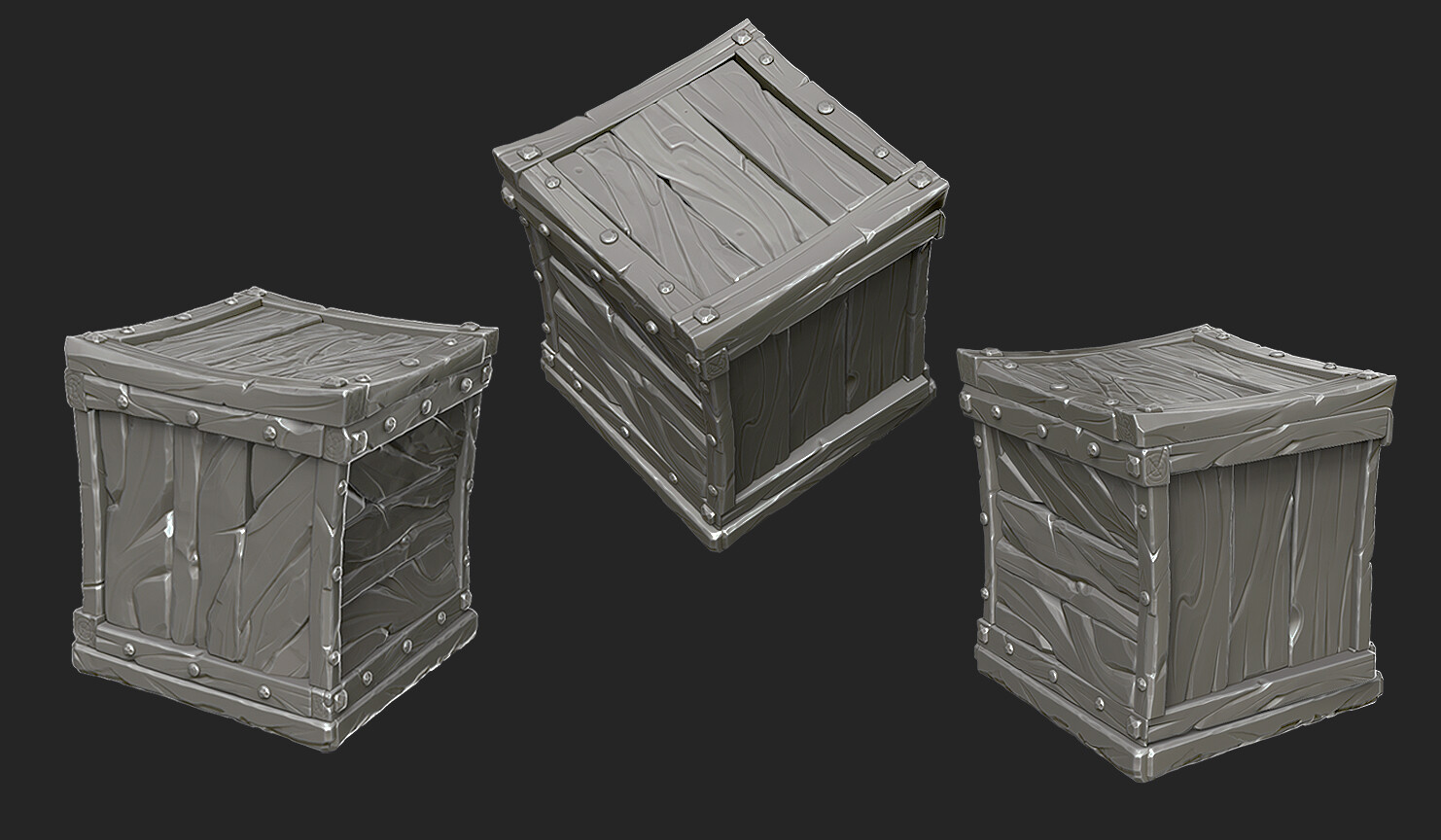 ArtStation - Stylized Wooden Crate