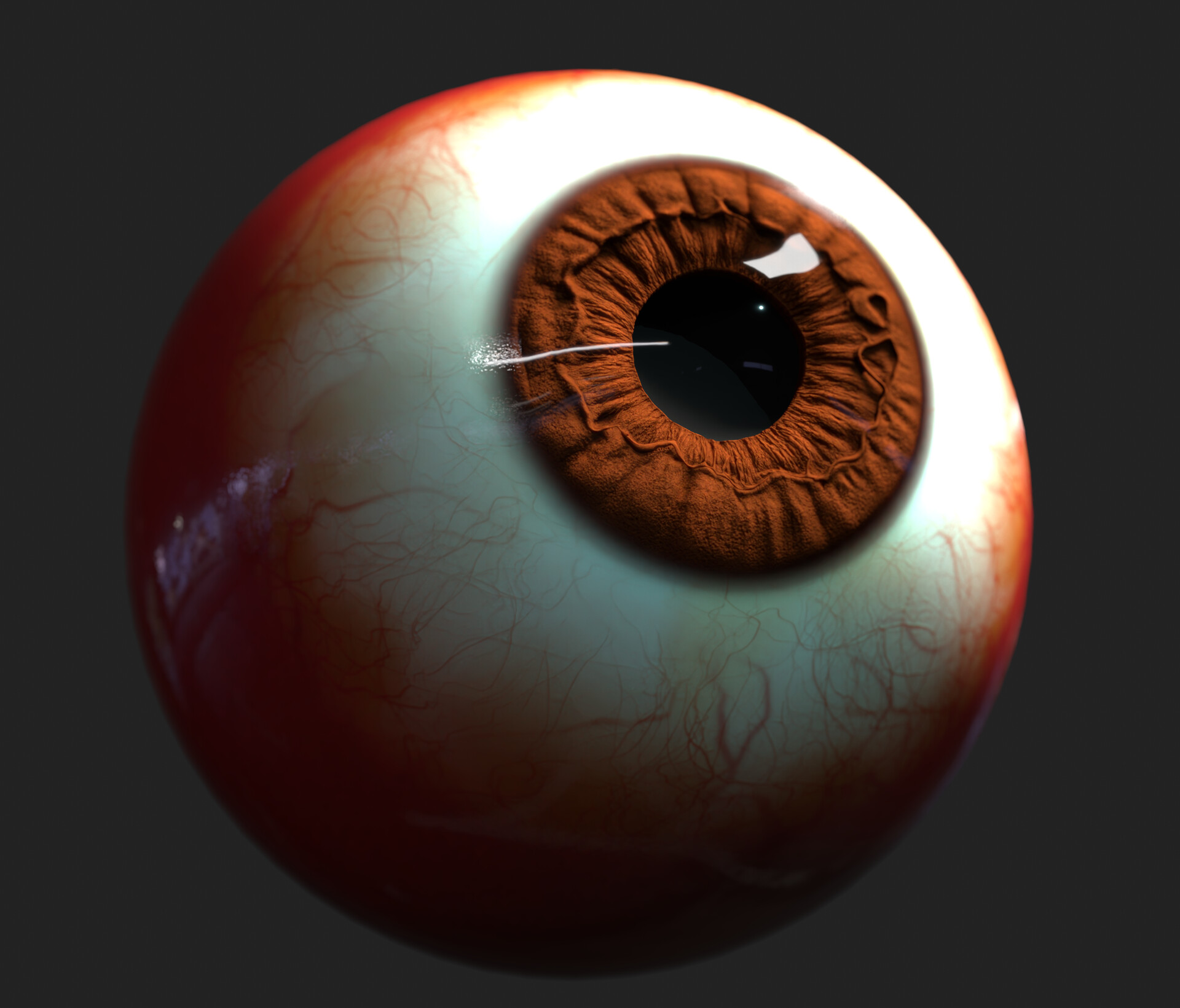 ArtStation - Modeling and texturing of realistic eyeballs.