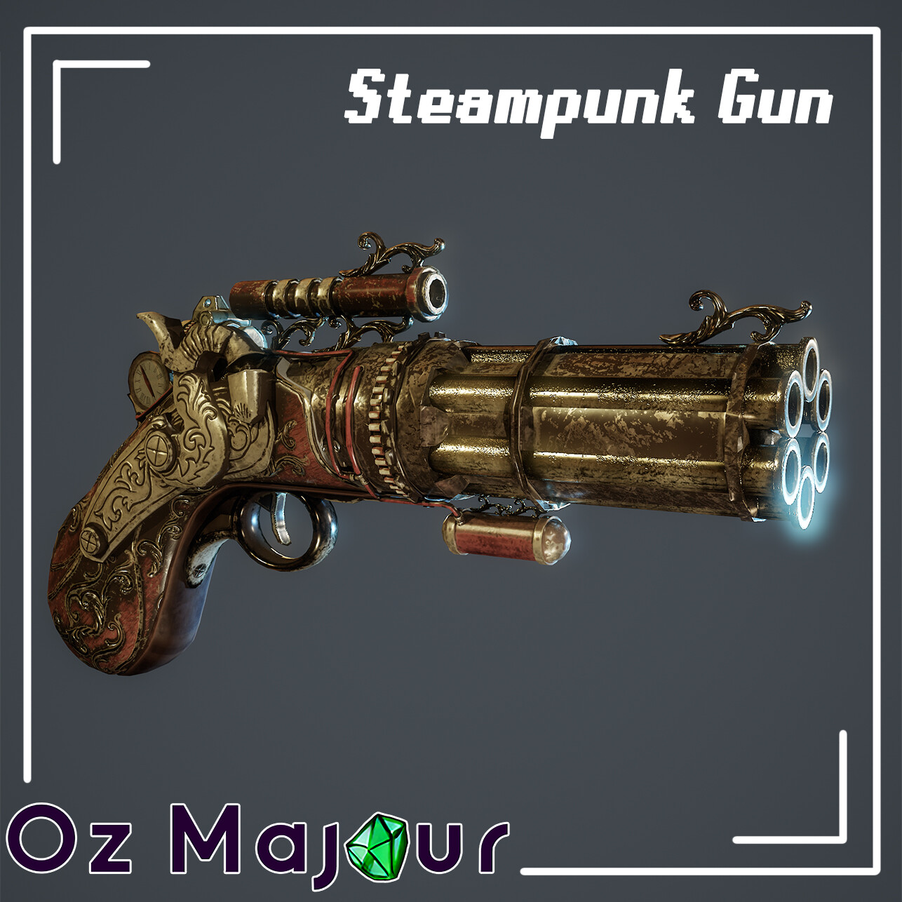 ArtStation - Steampunk Gun