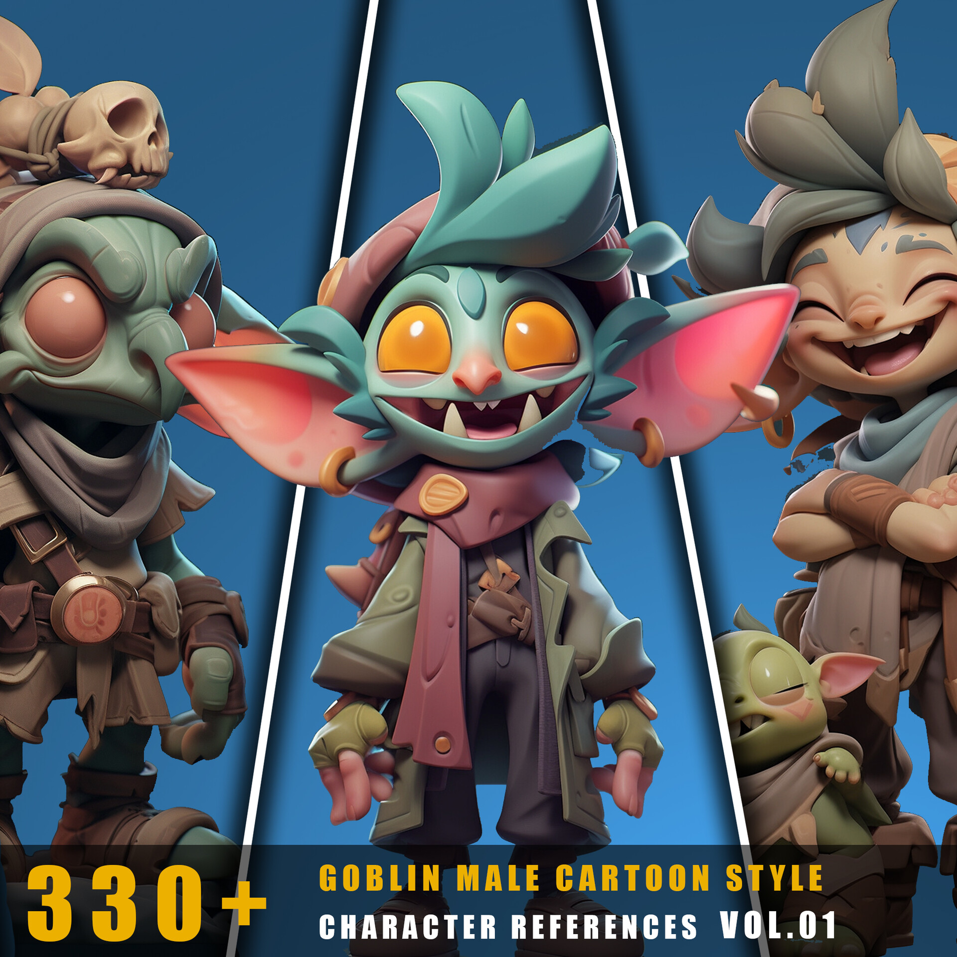 ArtStation - 330+ Goblin Male Cartoon Style - Character References Vol.01