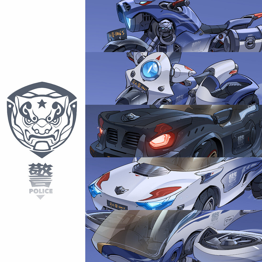 ArtStation - 警-交通工具 / POLICE - Vehicle