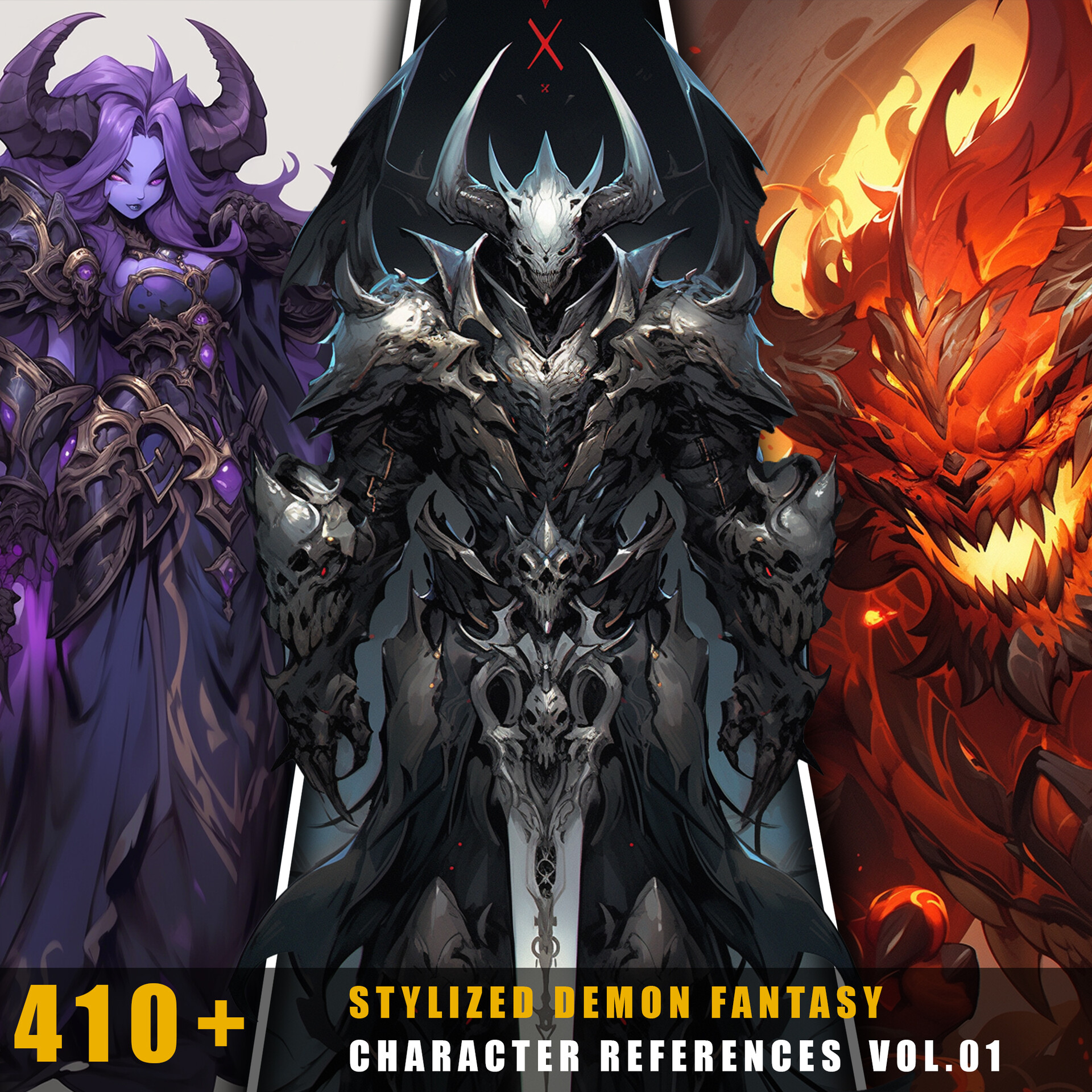 ArtStation - 410+ Stylized Demon Fantasy - Character References Vol.01