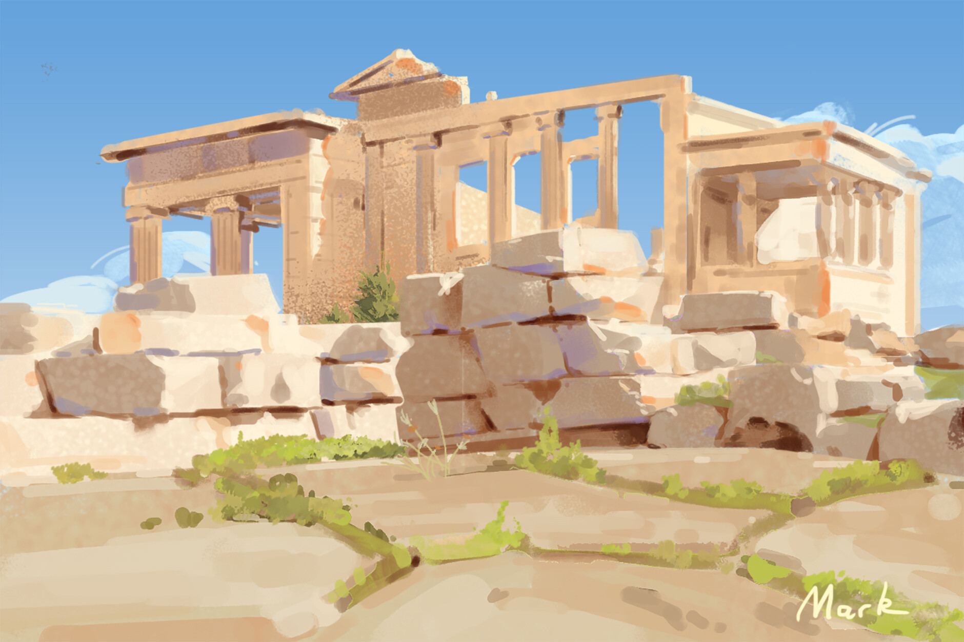 ArtStation - Practice 9 Speed painting architecture