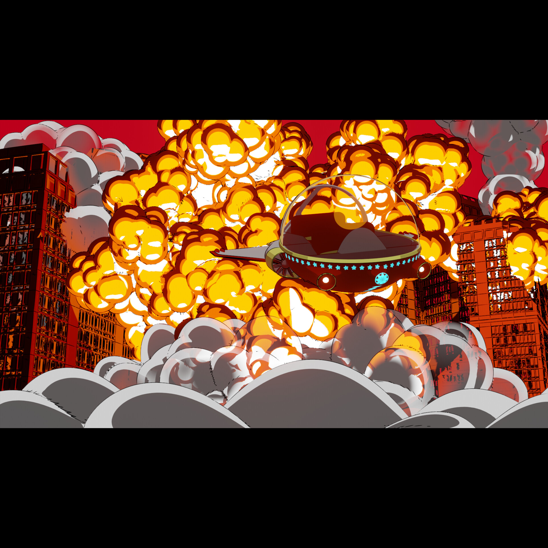 ArtStation - stylized 3d UFO