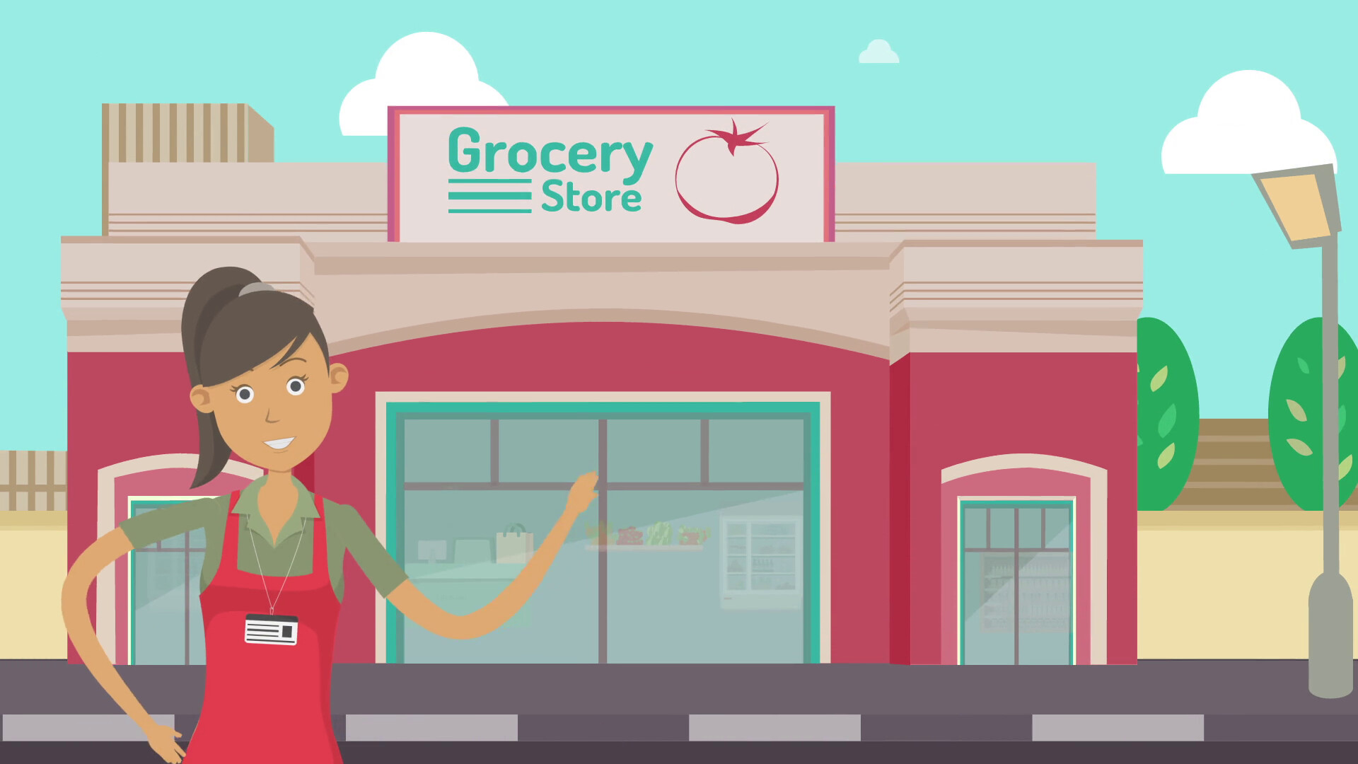 ArtStation - Grocery Store Delight: Captivating 2D Animation Advertisement