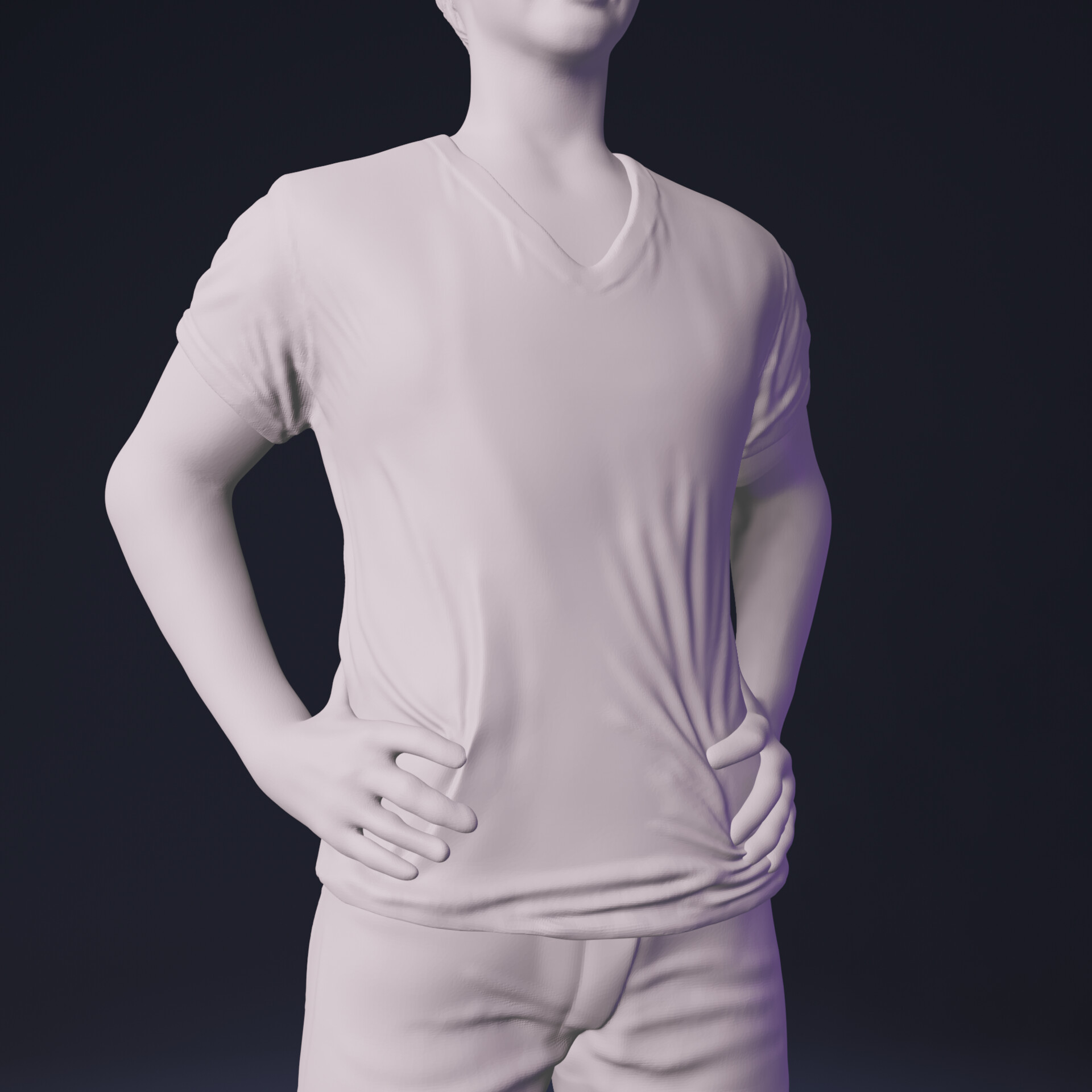 ArtStation - Printable sculpture of a man