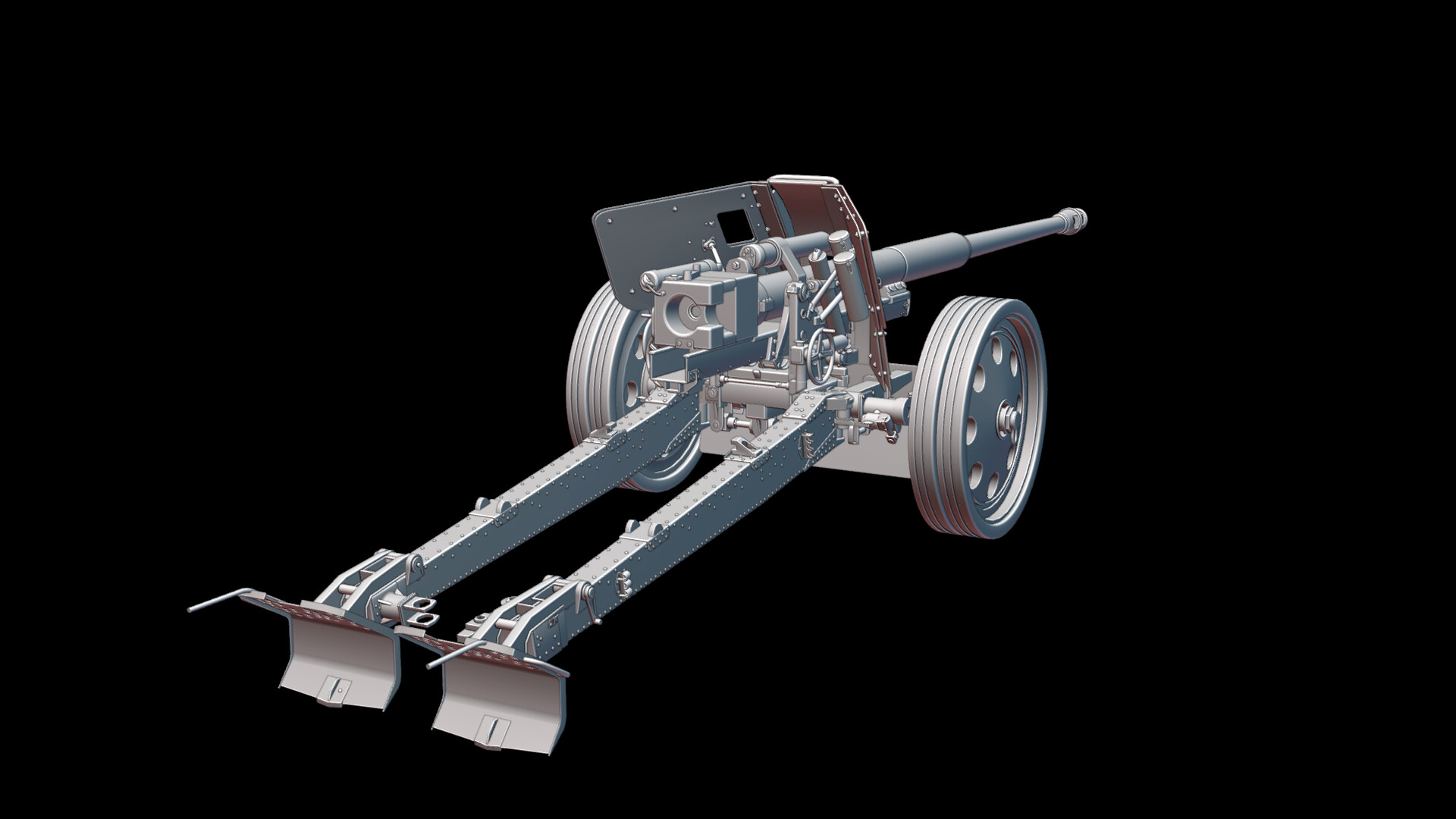 ArtStation - PaK 43 Model