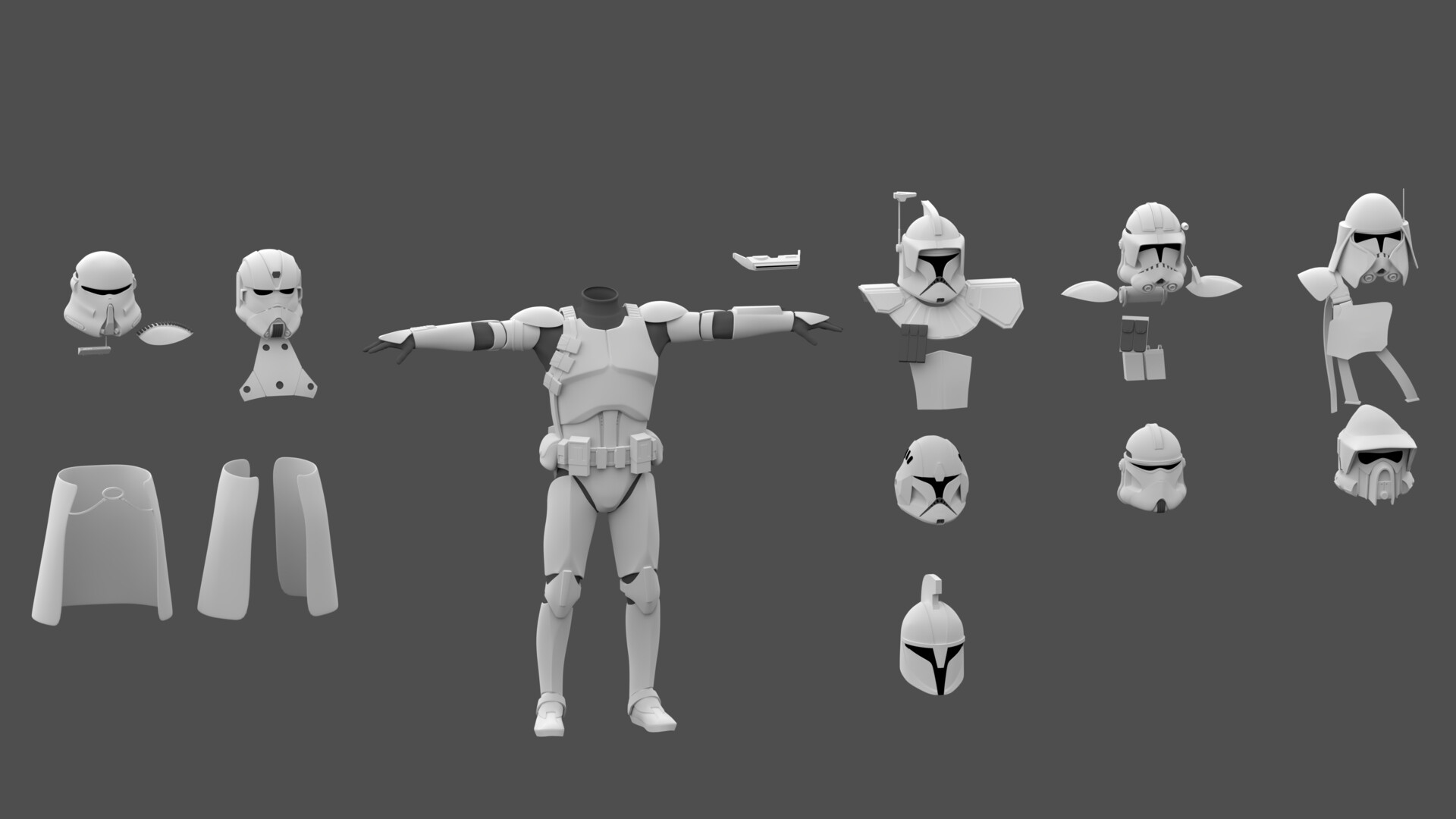 ArtStation - Clone Troopers in Progress