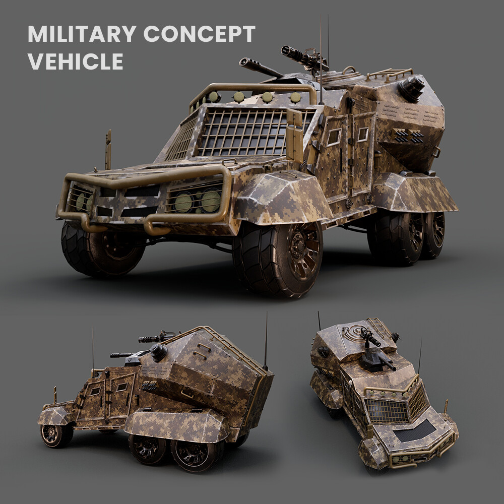 ArtStation - 3D Concept Military Vehicle