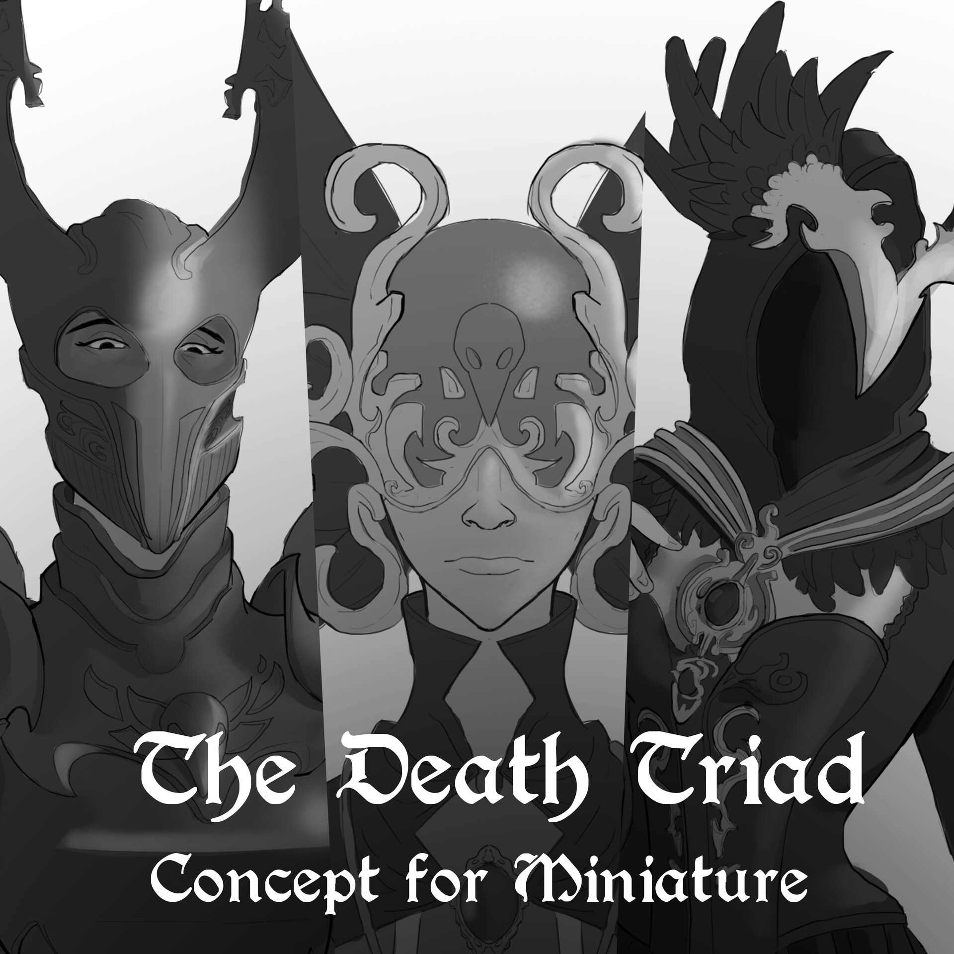 ArtStation - The Death Triad - Miniature Concept