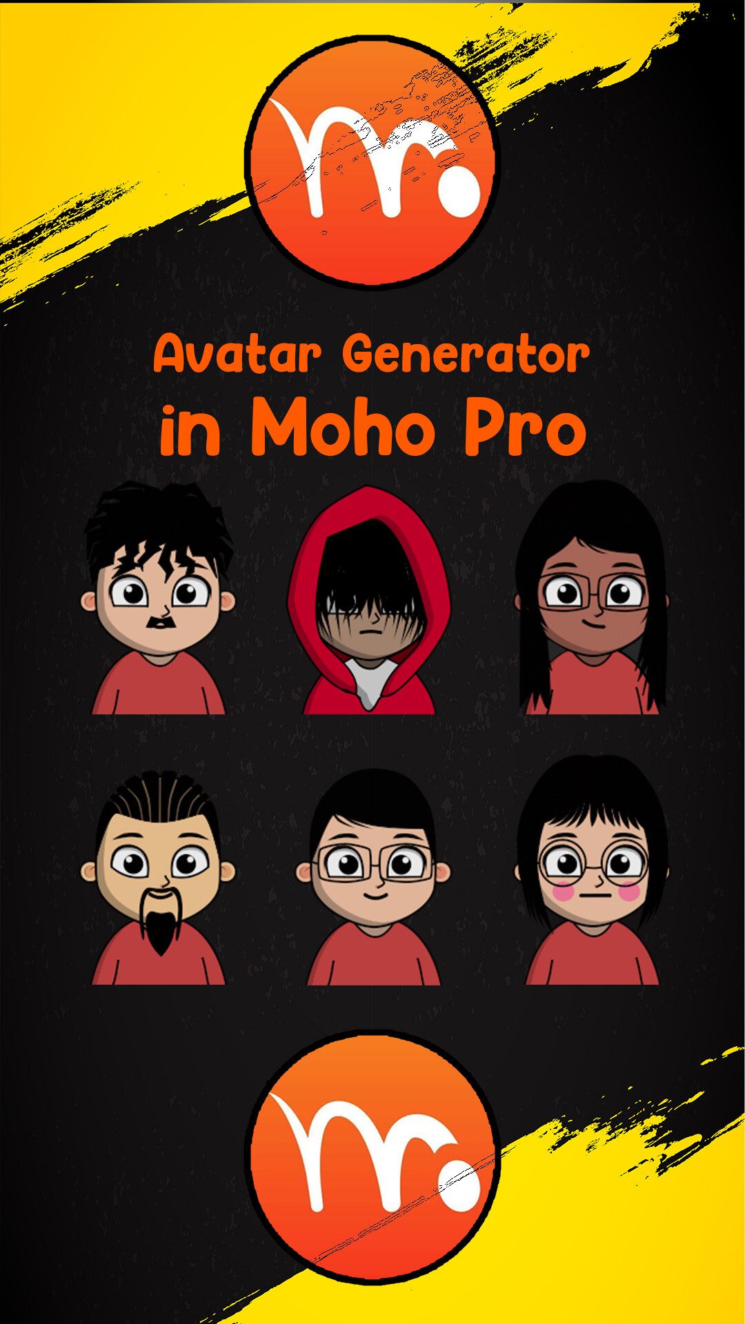 ArtStation - Avatar Generator For Android Game | Moho Pro 13.5