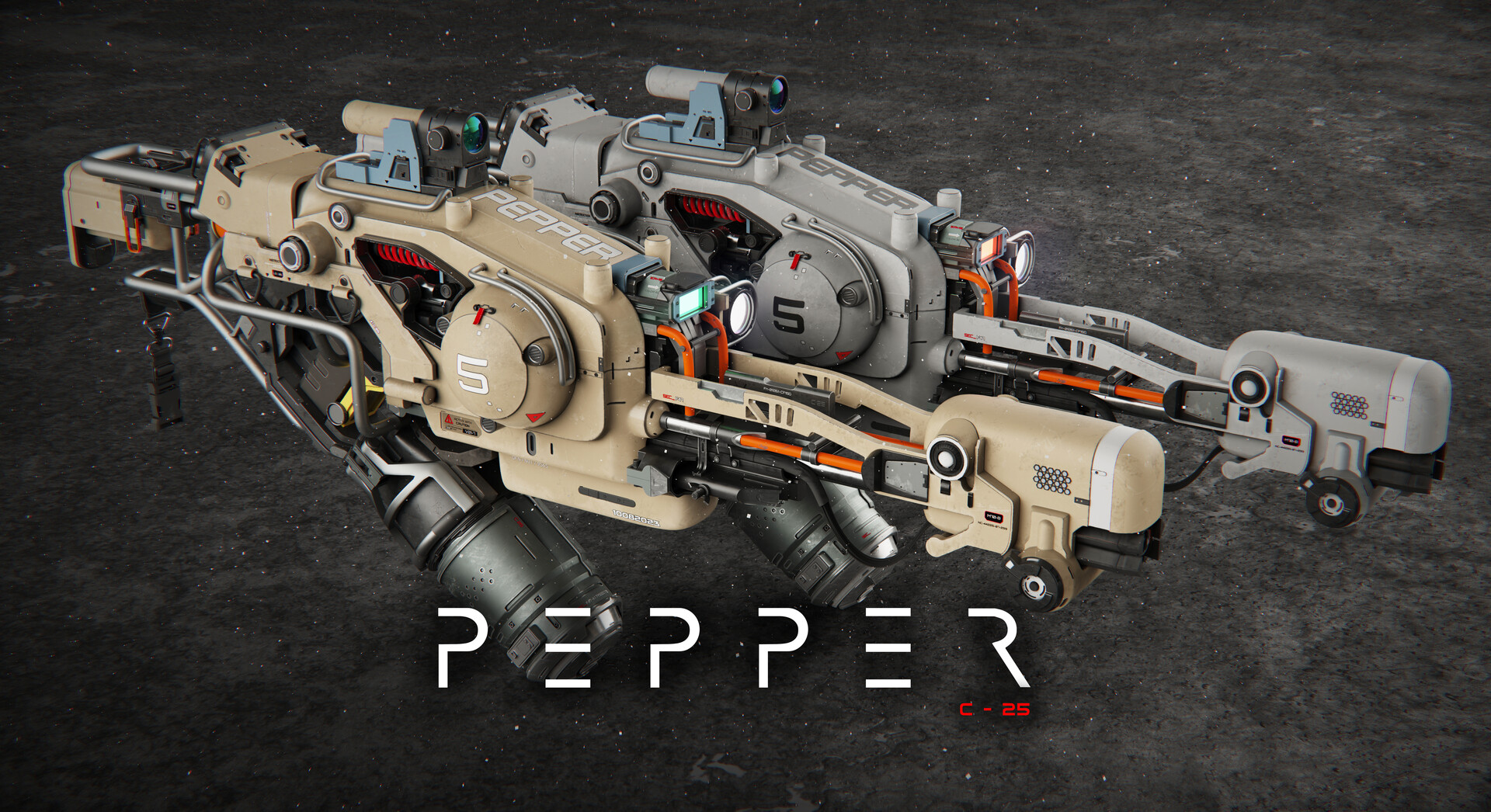 ArtStation - PEPPER (Sci-Fi Gun)