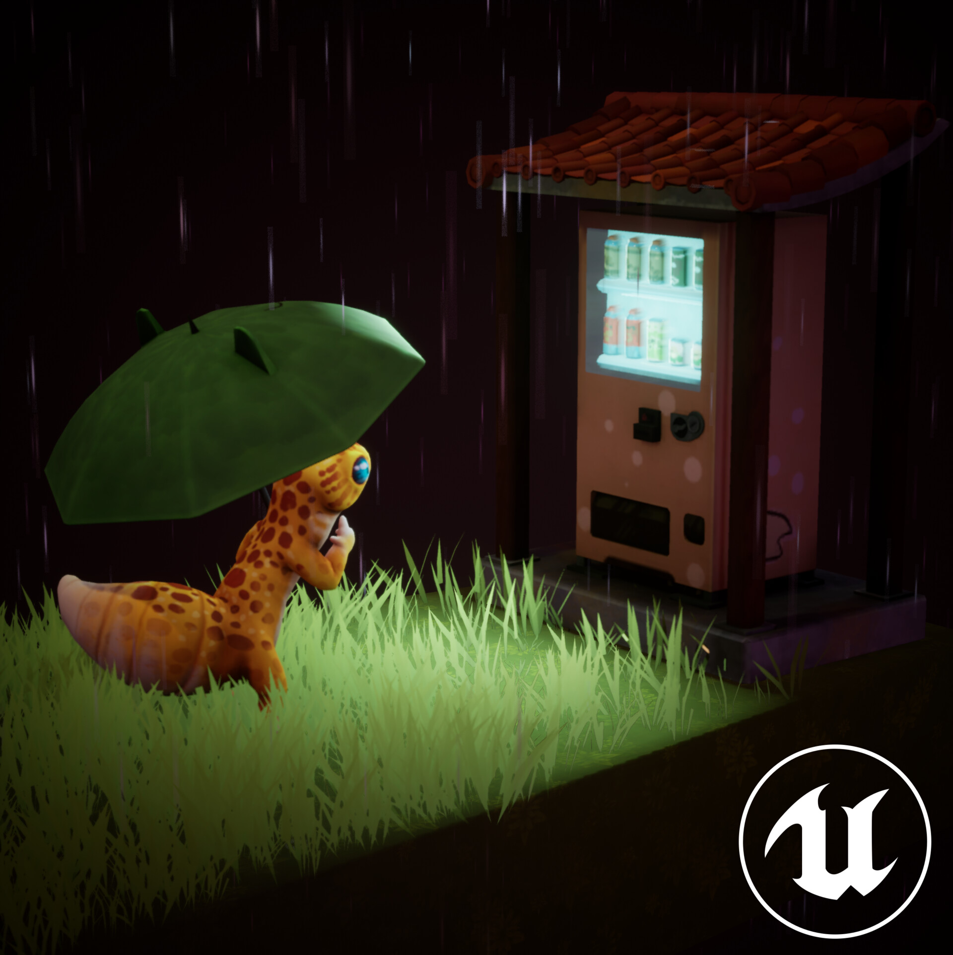 ArtStation - Gecko and the Vending Machine