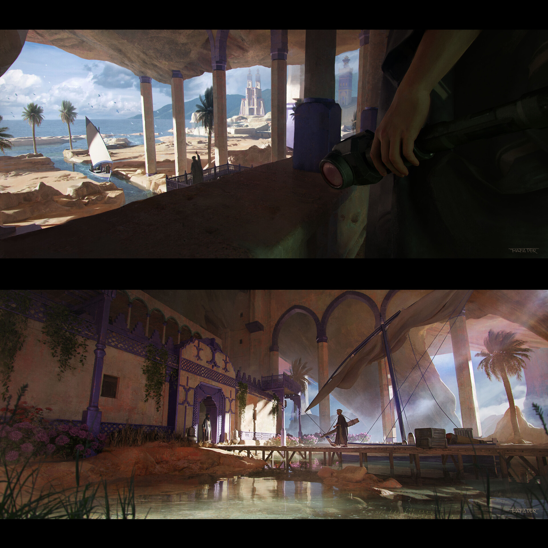 ArtStation - Denakush - Smuggled goods - Keyframes 01-02