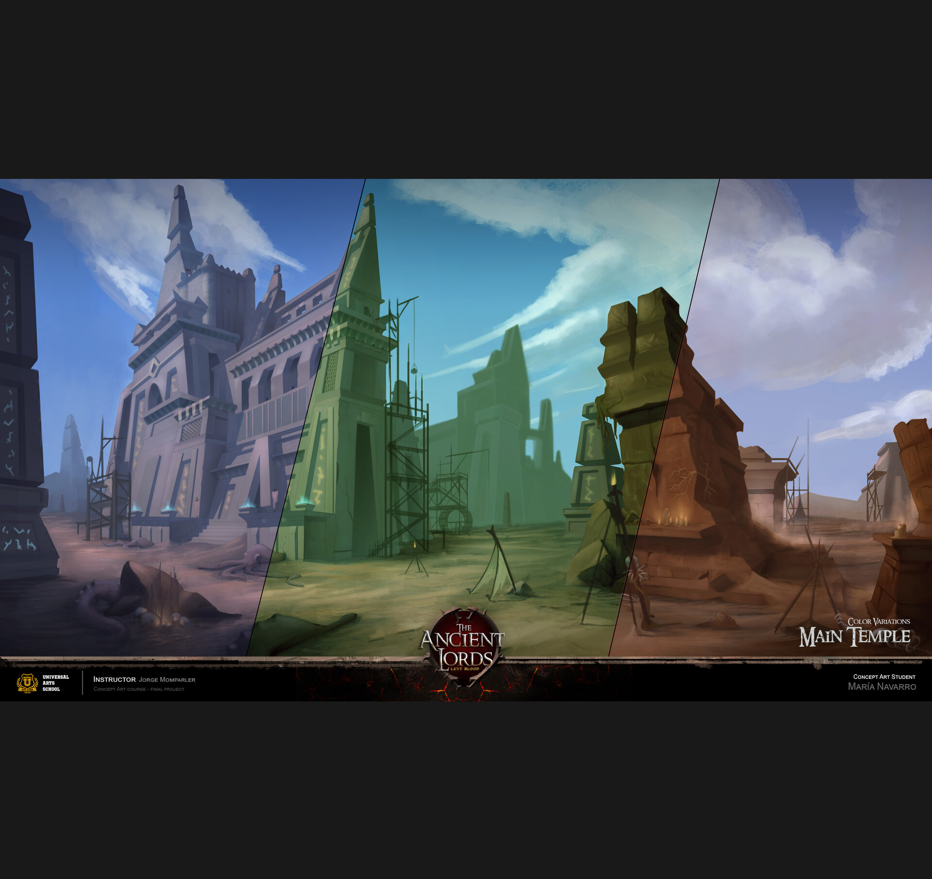 ArtStation - Main temple variations