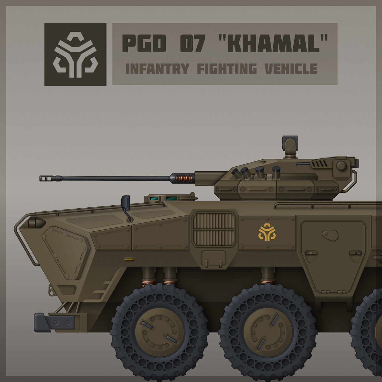 ArtStation - PGD 07 "Khamal" Infantry Fighting Vehicle