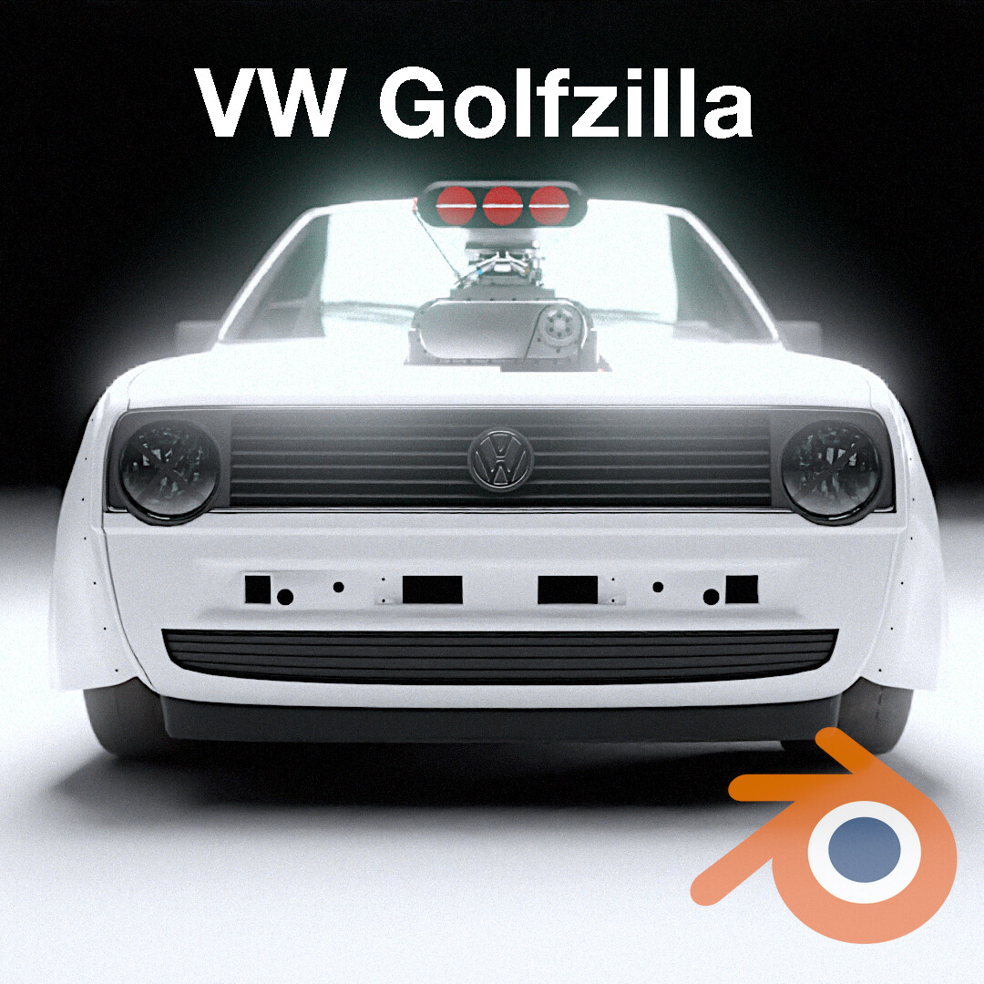 ArtStation - Volkswagen Golfzilla