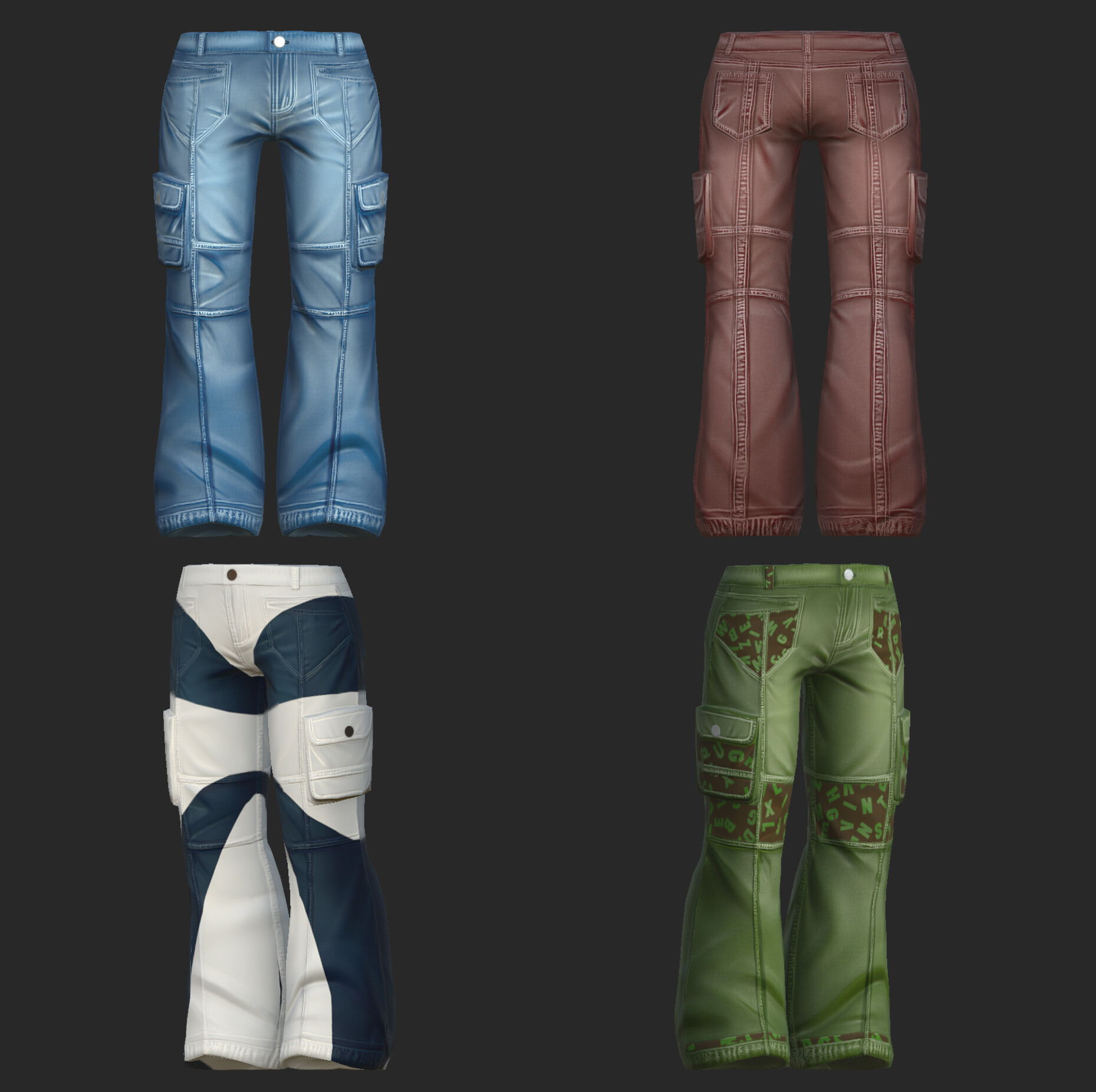 ArtStation - Stylized pant - Frever