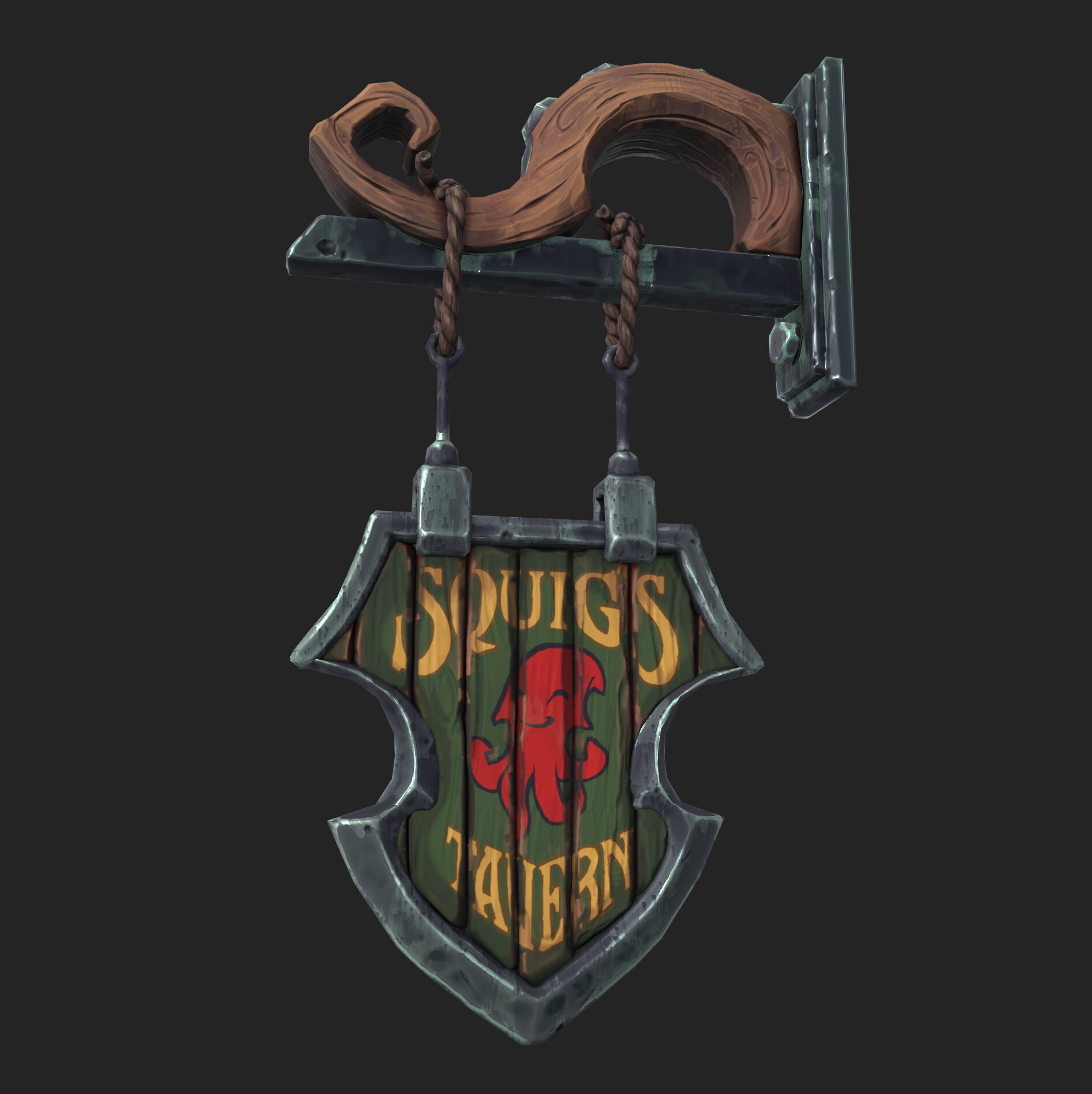 ArtStation - Stylized Sign