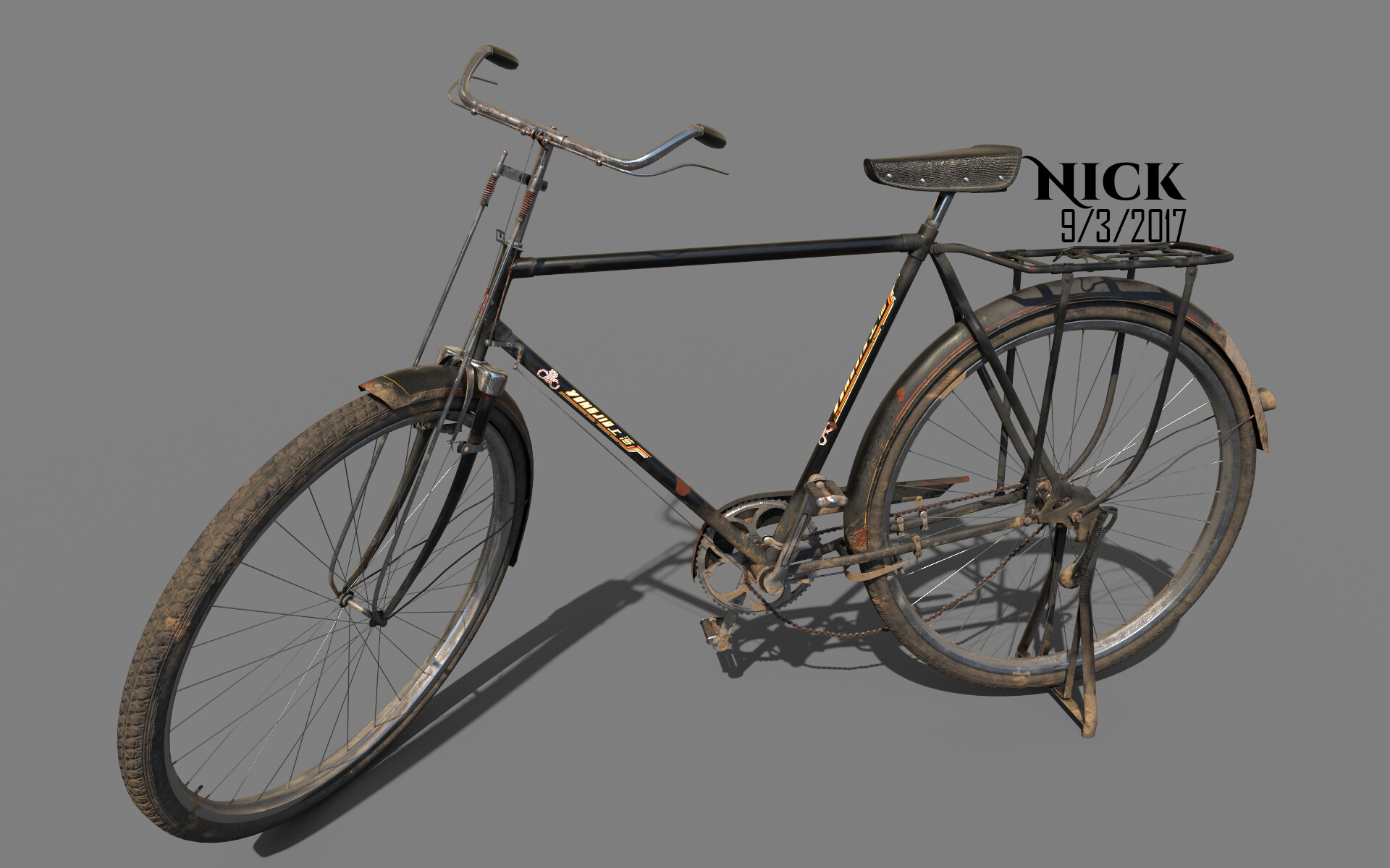 ArtStation - 1980年永久牌的自行车 1980 Permanent Brand Bicycle